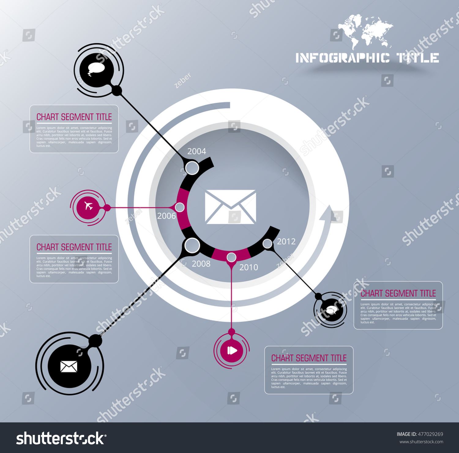 Infographic Circle Diagram Vector Stock Vector (Royalty Free) 477029269 ...