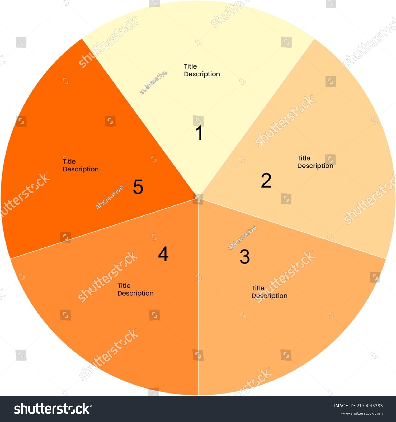 Infographic Circle Diagram 20 Sequential Gradation Stock Vector ...