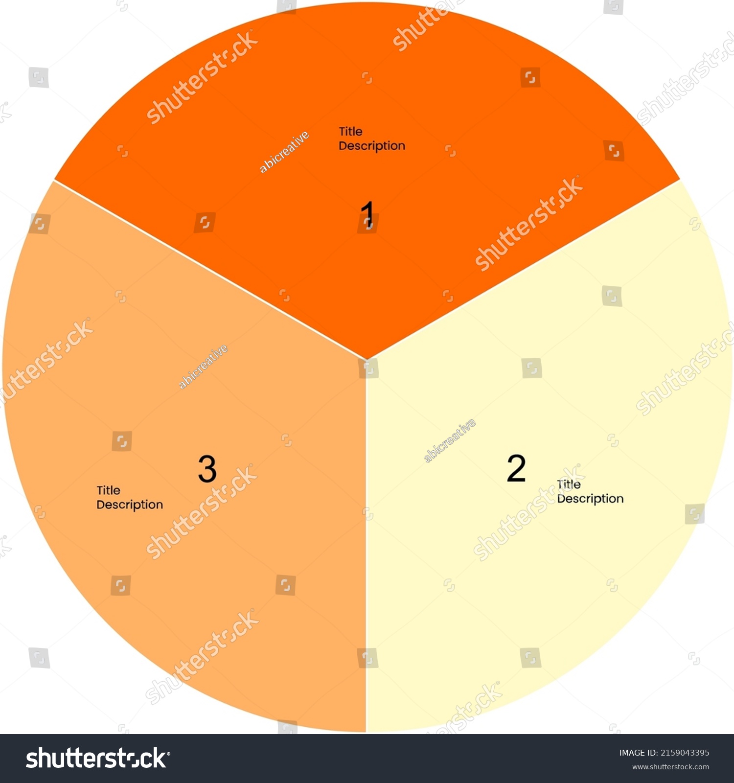 Infographic Circle Diagram 33 Sequential Gradation Stock Vector ...