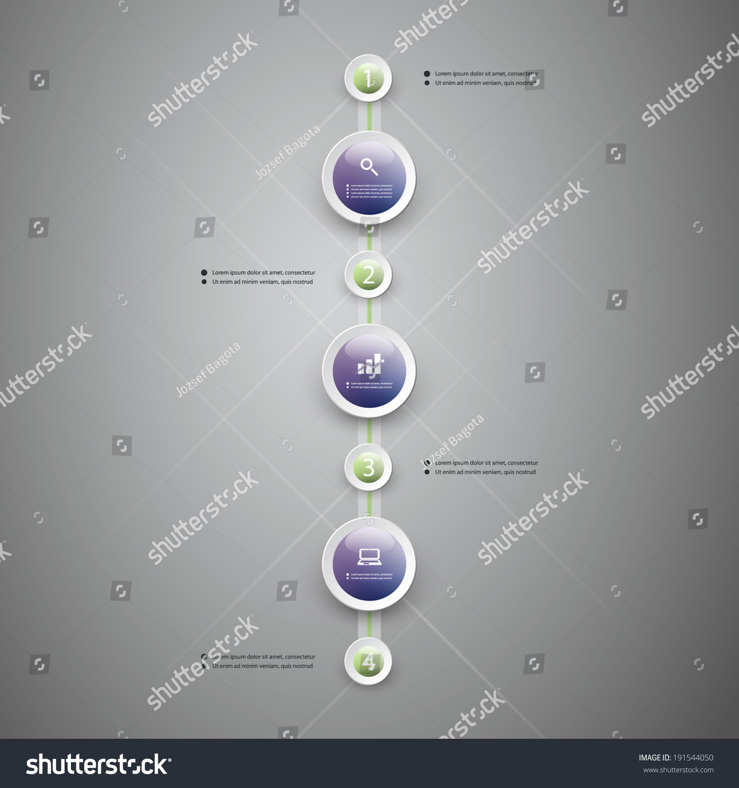 Infographic Concept Flow Chart Design Timeline Stock Vector (Royalty ...