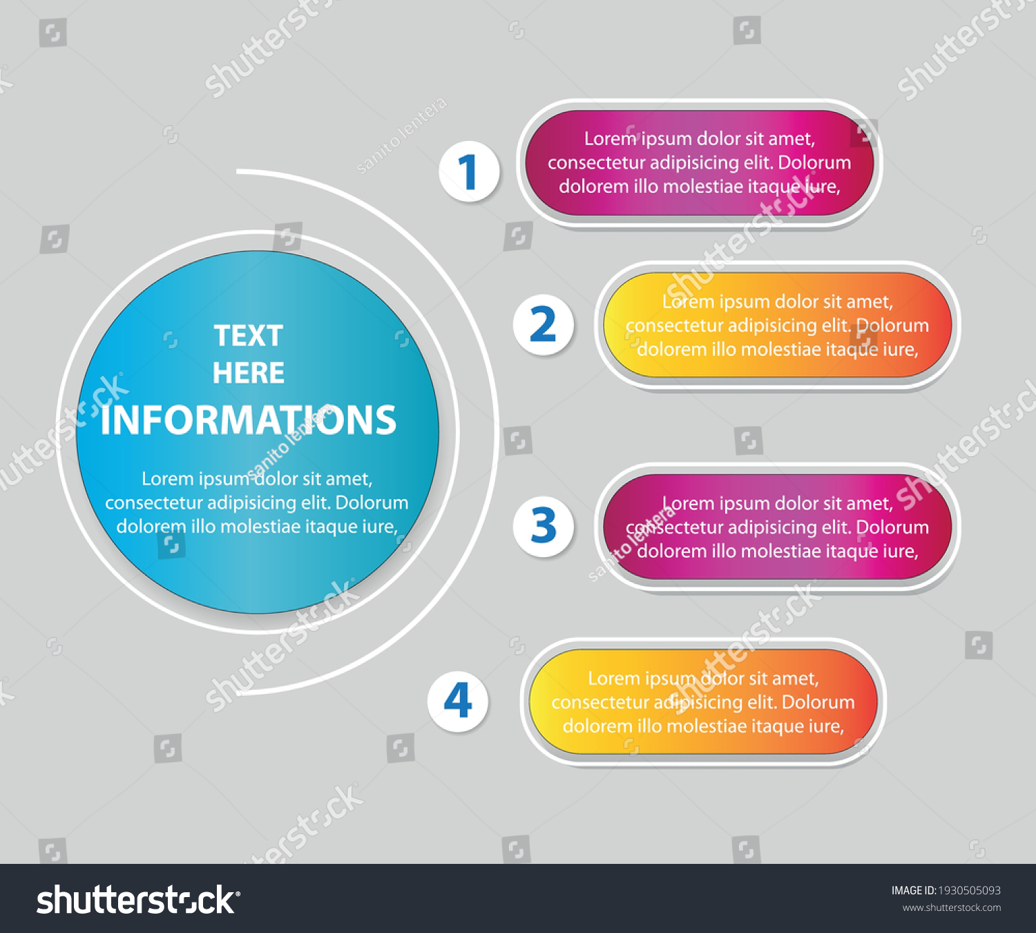 Infographic Design Vector Informational Purpose Stock Vector (Royalty ...
