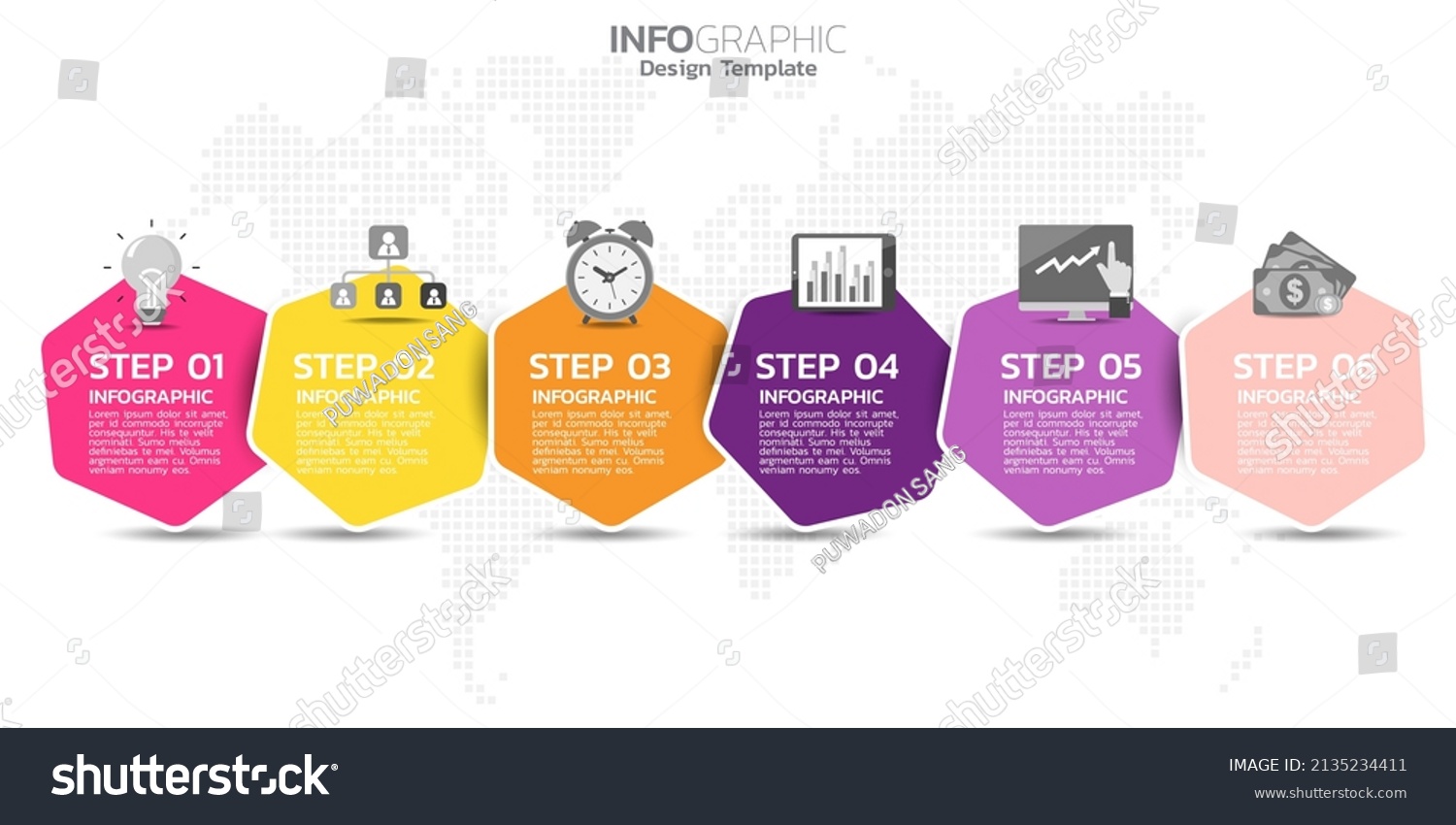 Infographic Elements Content Diagram Flowchart Steps Stock Vector ...