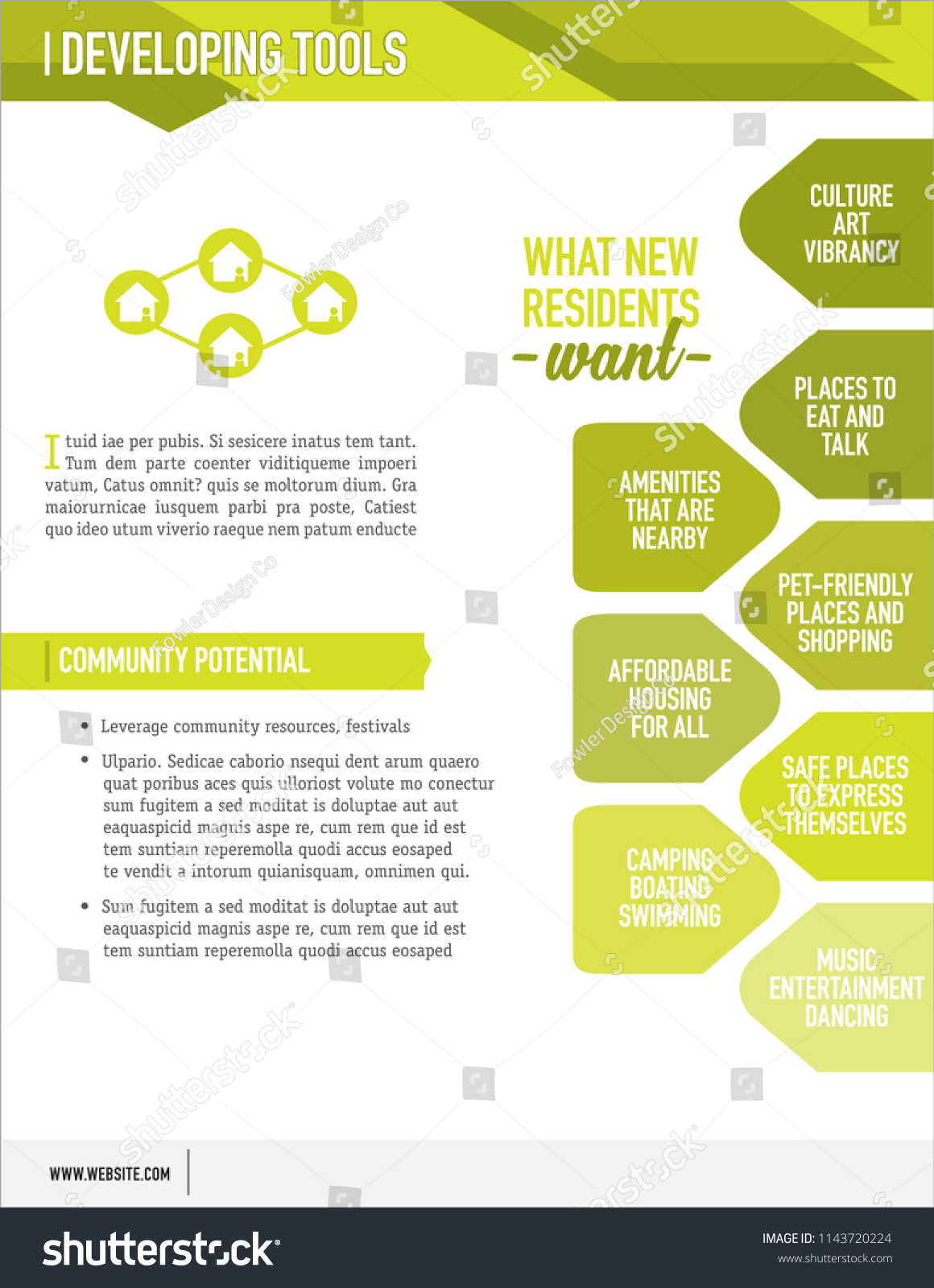 Infographic Flyer Template Stock Vector (Royalty Free) 1143720224 ...