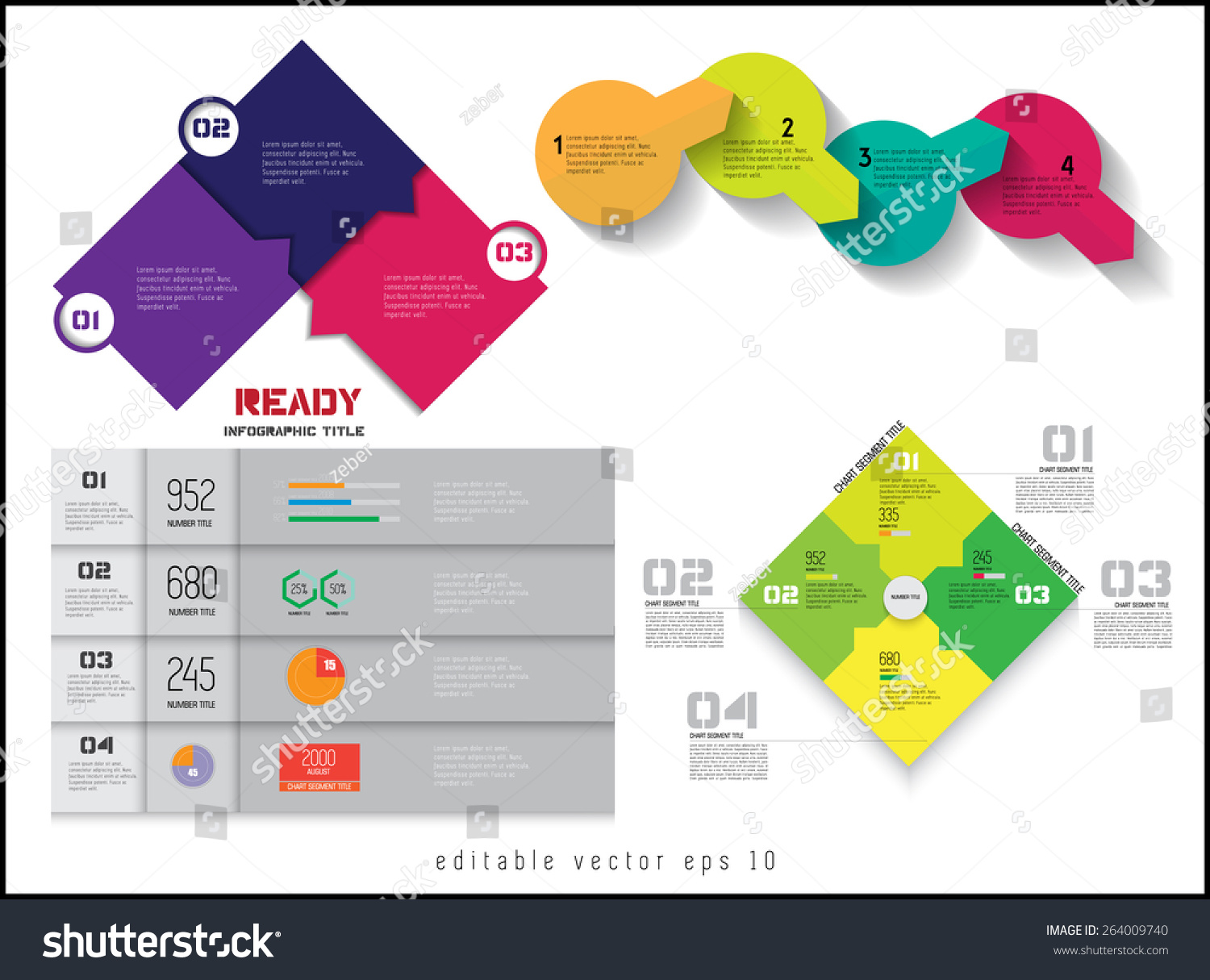 Infographic Annual Report Vector Stock Vector (Royalty Free) 264009740 ...
