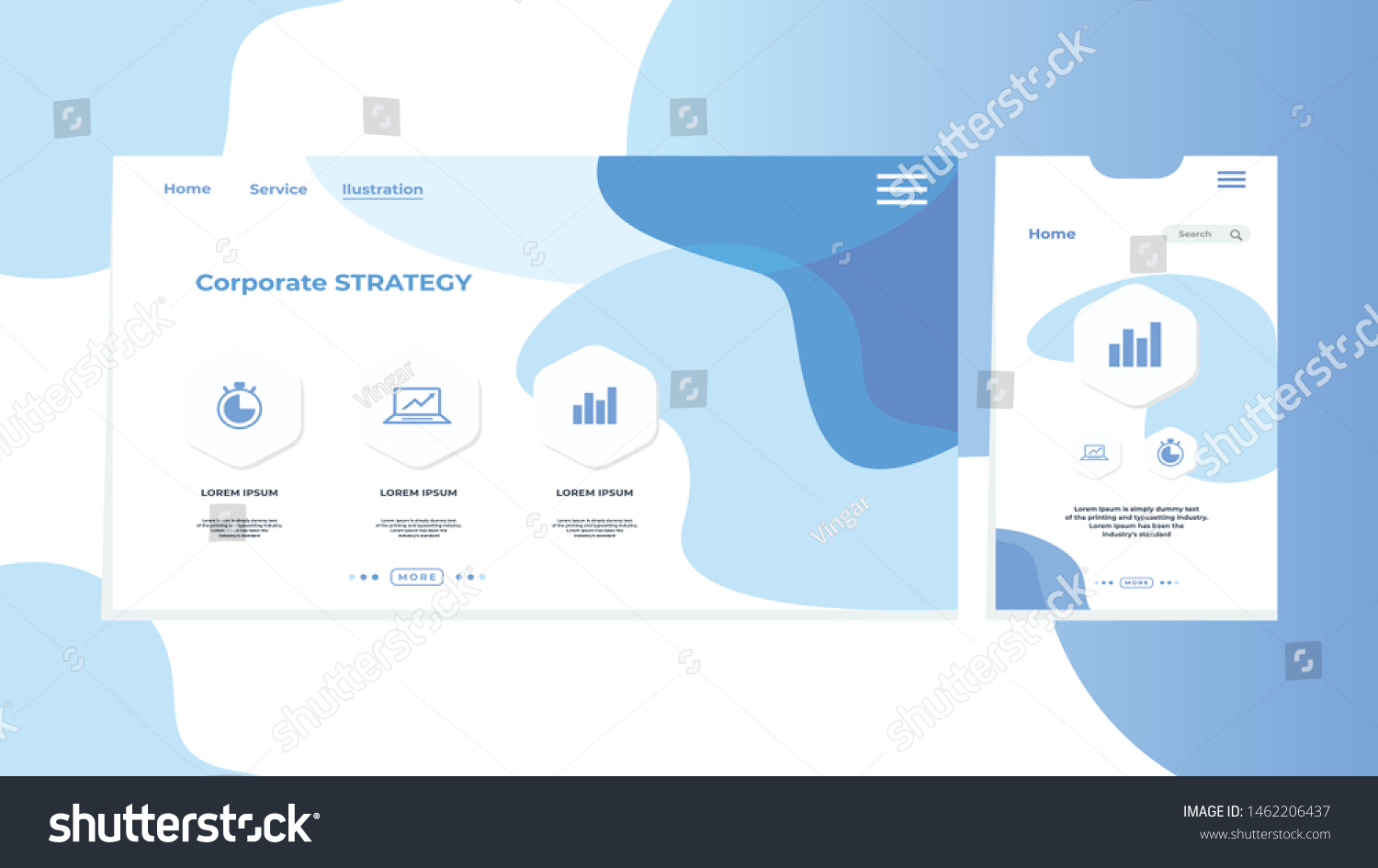 Infographic Corporate Strategy Vector Image Stock Vector (Royalty Free ...