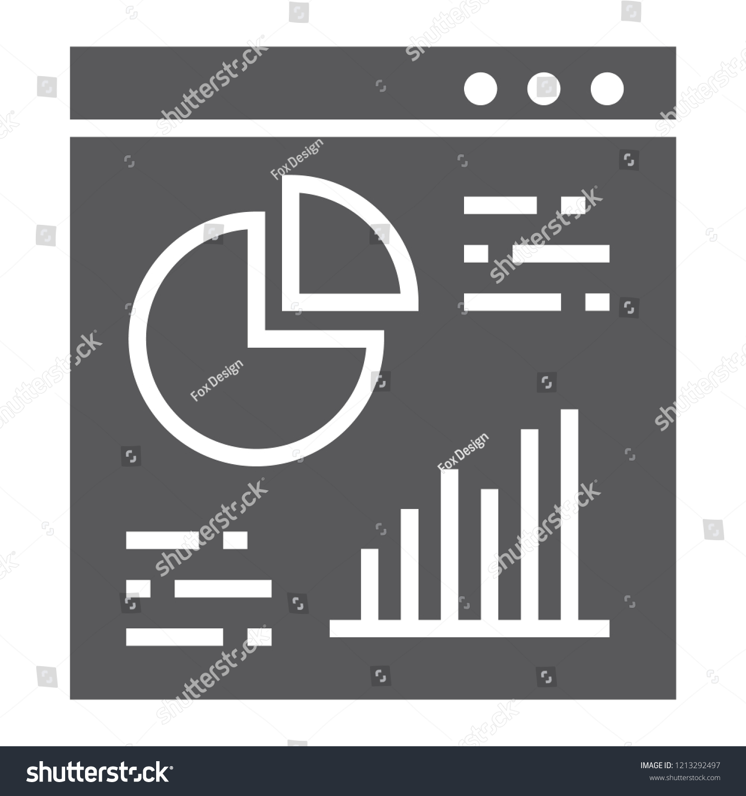 Infographic Glyph Icon Analysis Diagram Chart Stock Vector (Royalty ...