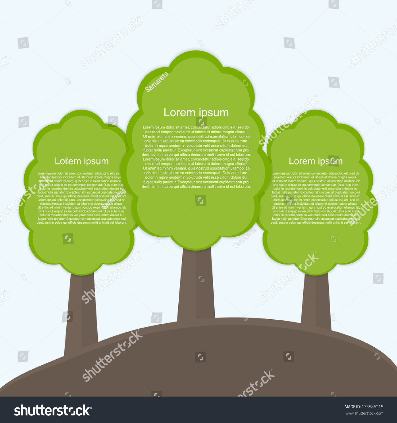 Infographic Ecology Concept Design Tree Stock Vector Royalty Free