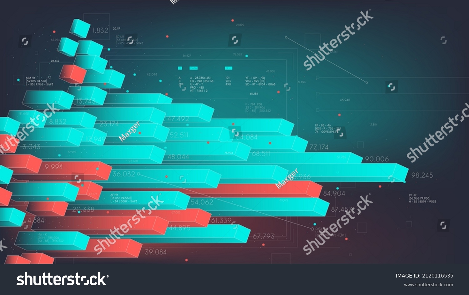 Infographic Pillars Statistical Data Analysis Processing Stock Vector ...