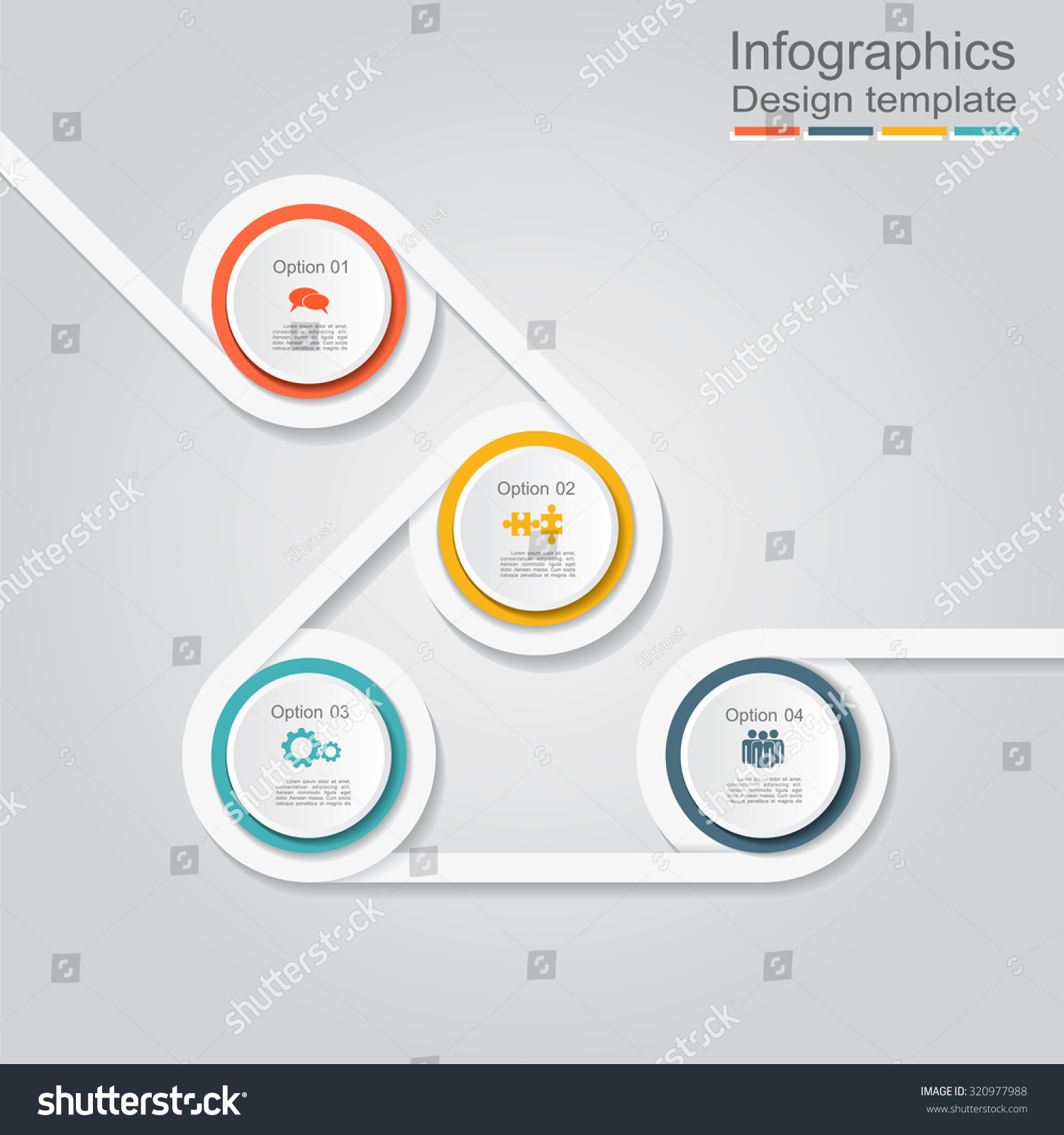 Infographic Report Template Layout Vector Illustration Stock Vector ...