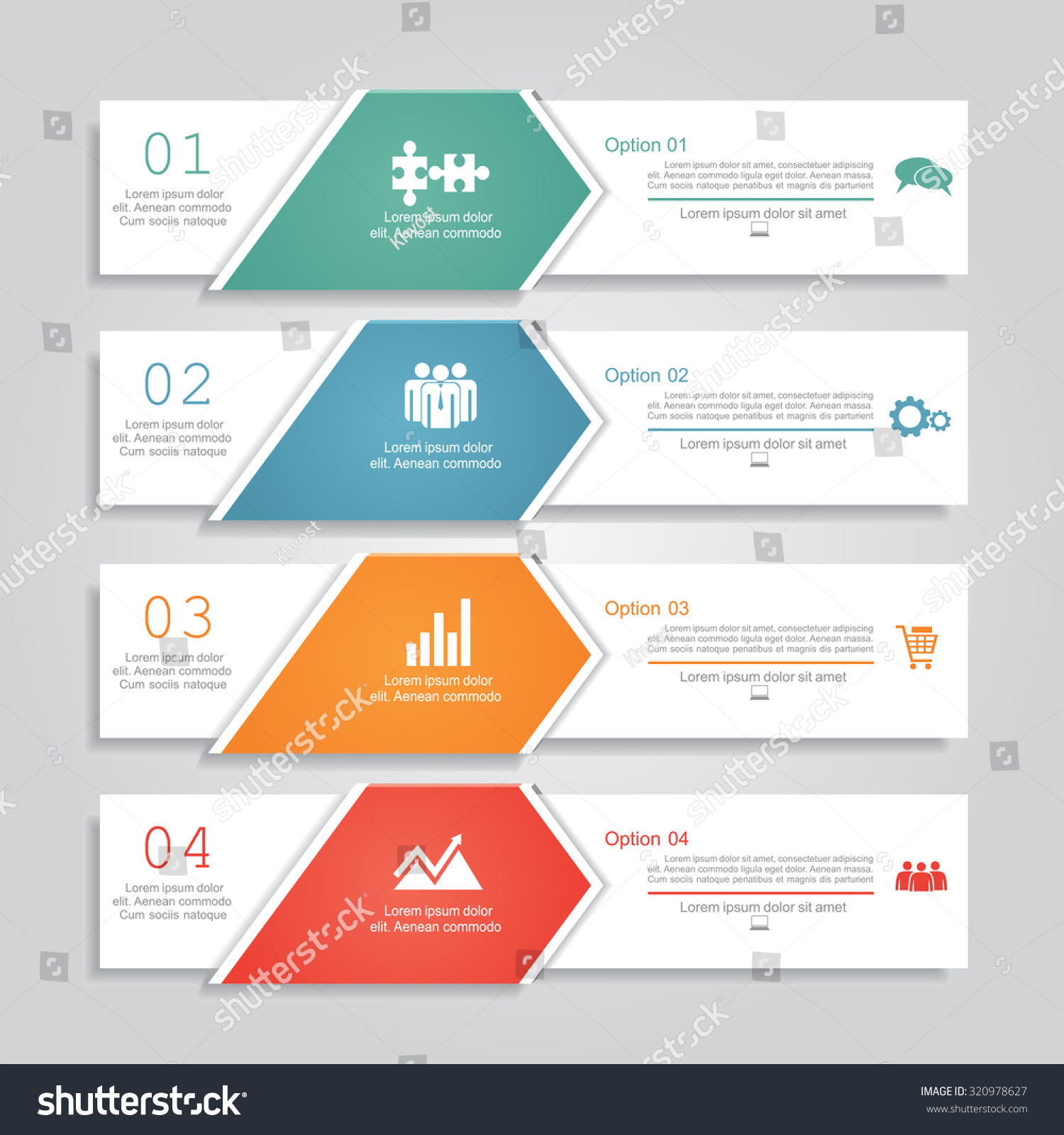 Infographic Report Template Layout Vector Illustration Stock Vector ...