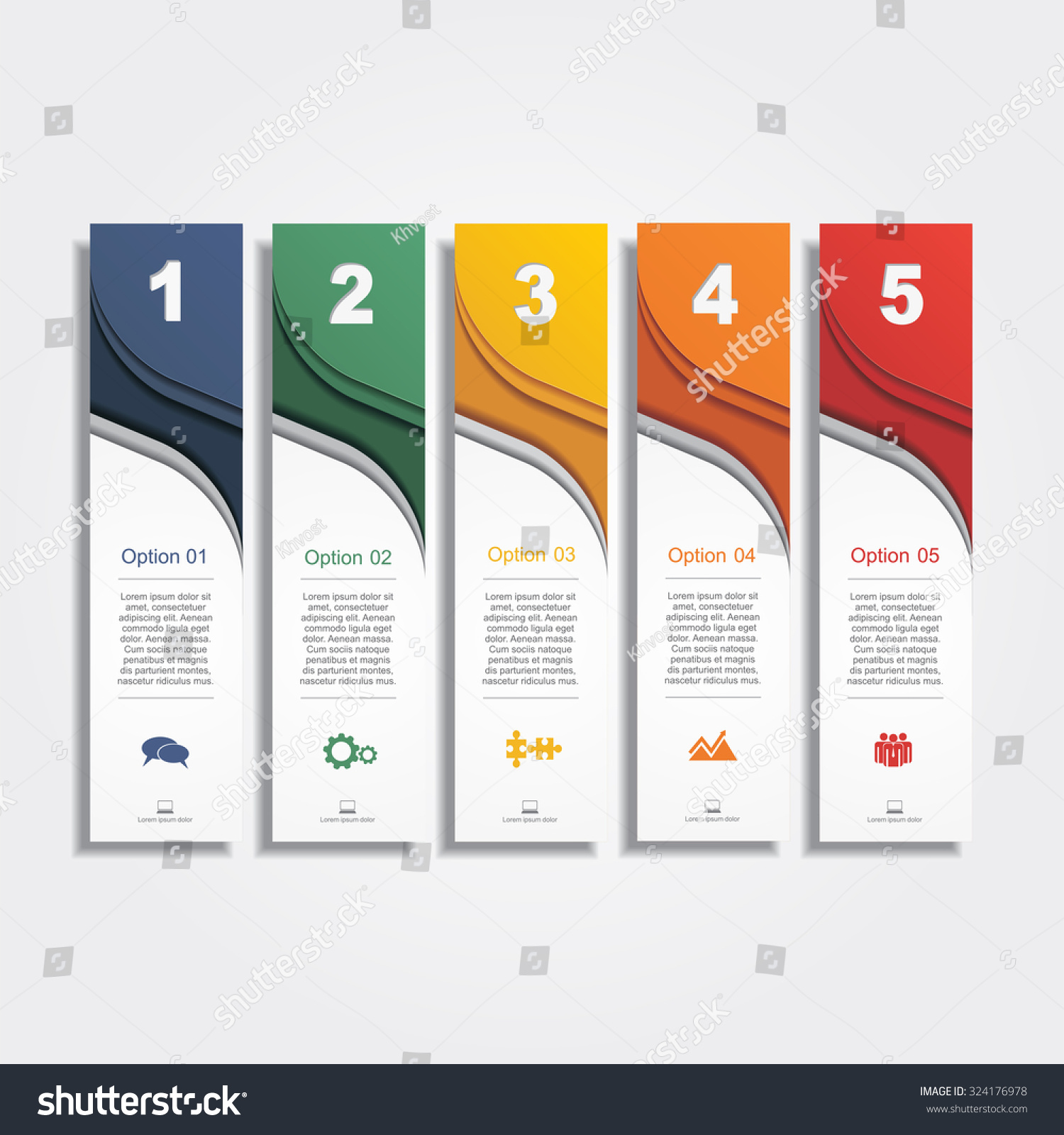 Infographic Report Template Layout Vector Illustration Stock Vector ...