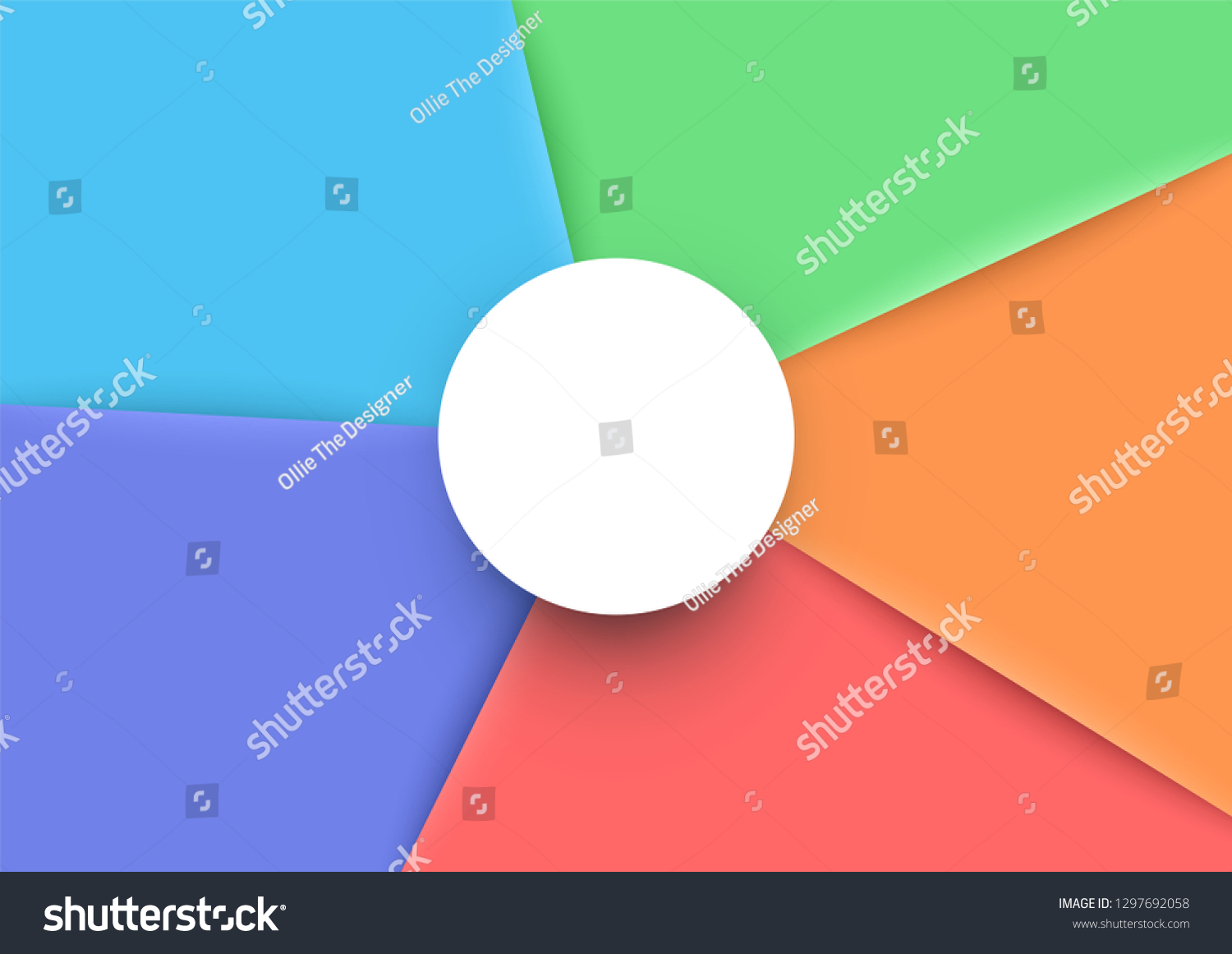 Infographic 5 Step Page Divide 3d Stock Vector (Royalty Free) 1297692058