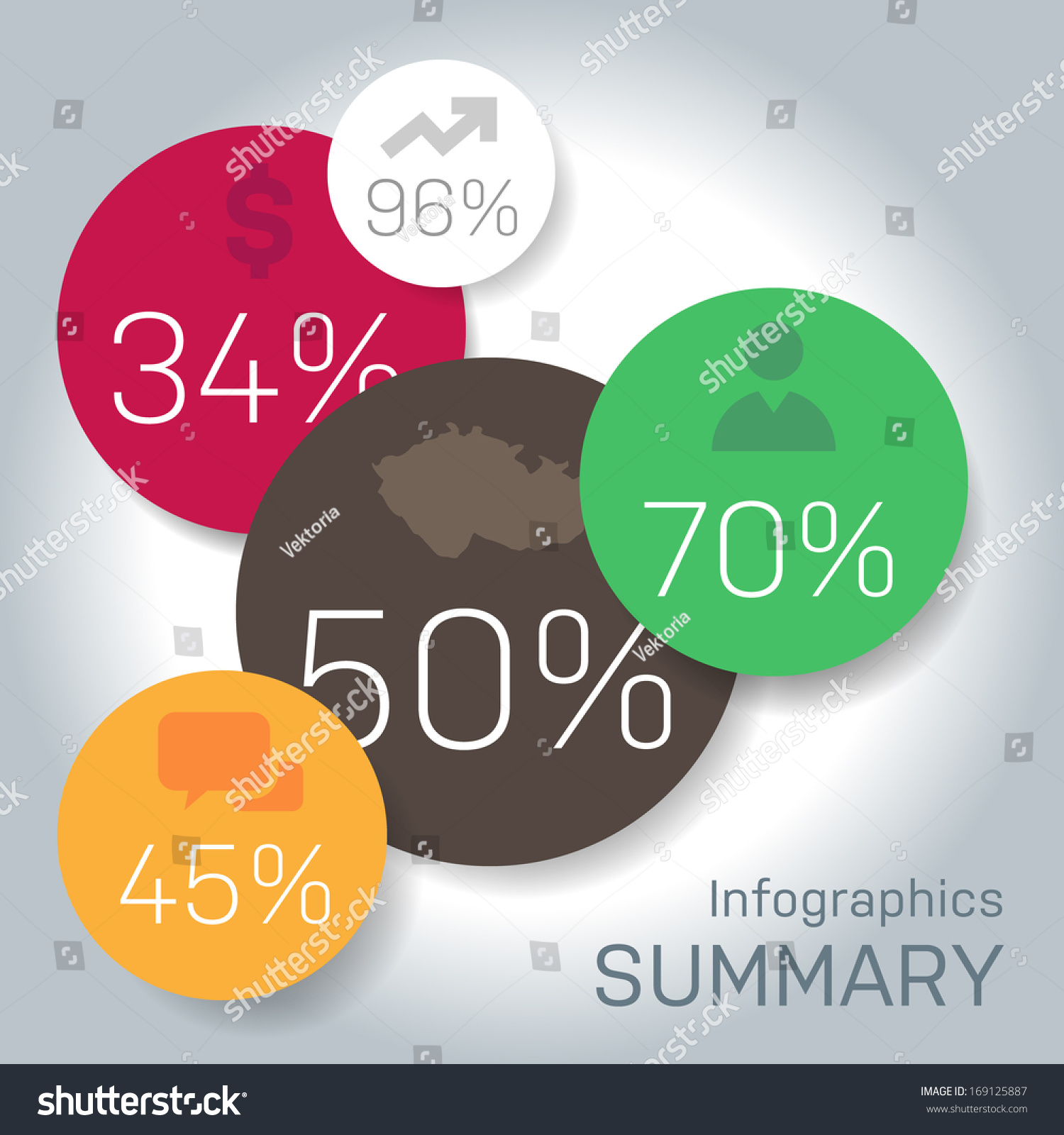 Infographic Survey Summary Background Template Stock Vector (Royalty ...