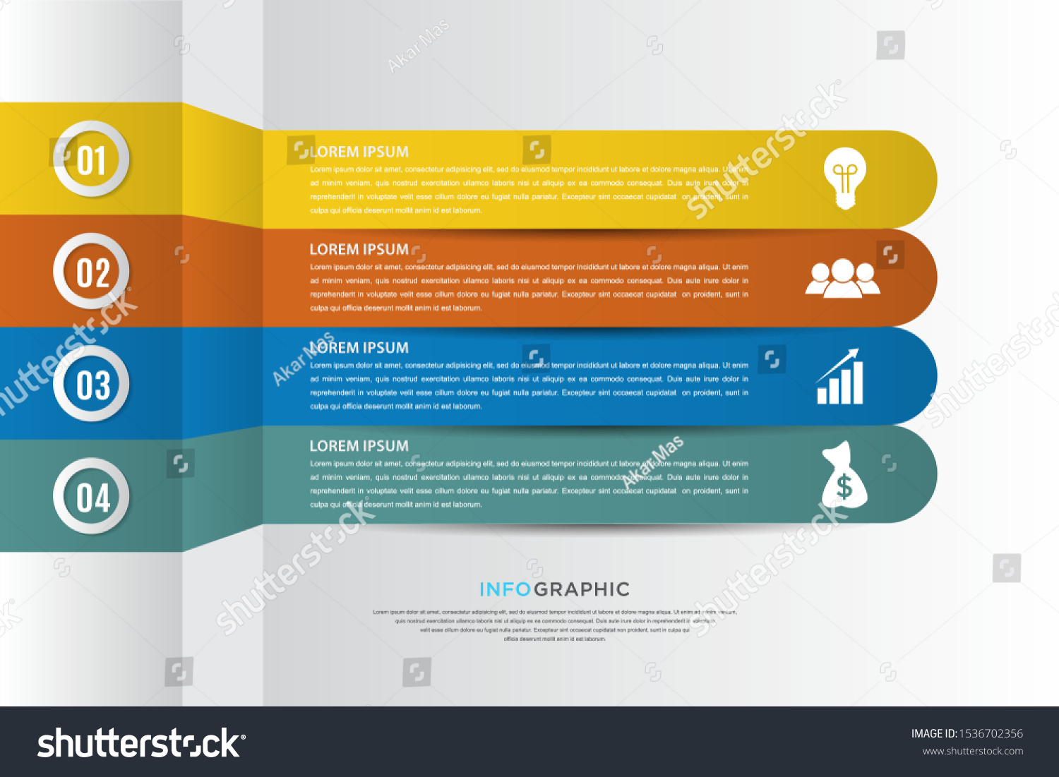 Infographic Template Four Step Instructions Can Stock Vector (Royalty ...