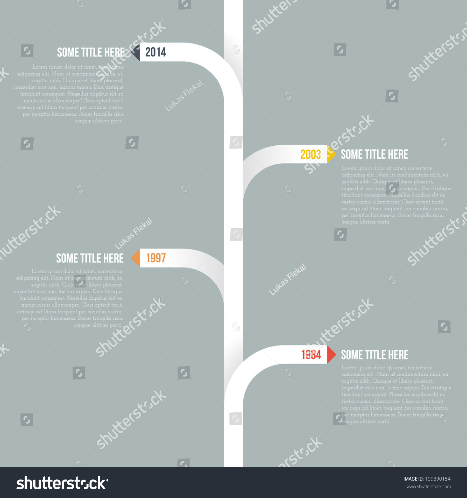 Infographic Timeline Progress Report Template Vector Stock Vector ...