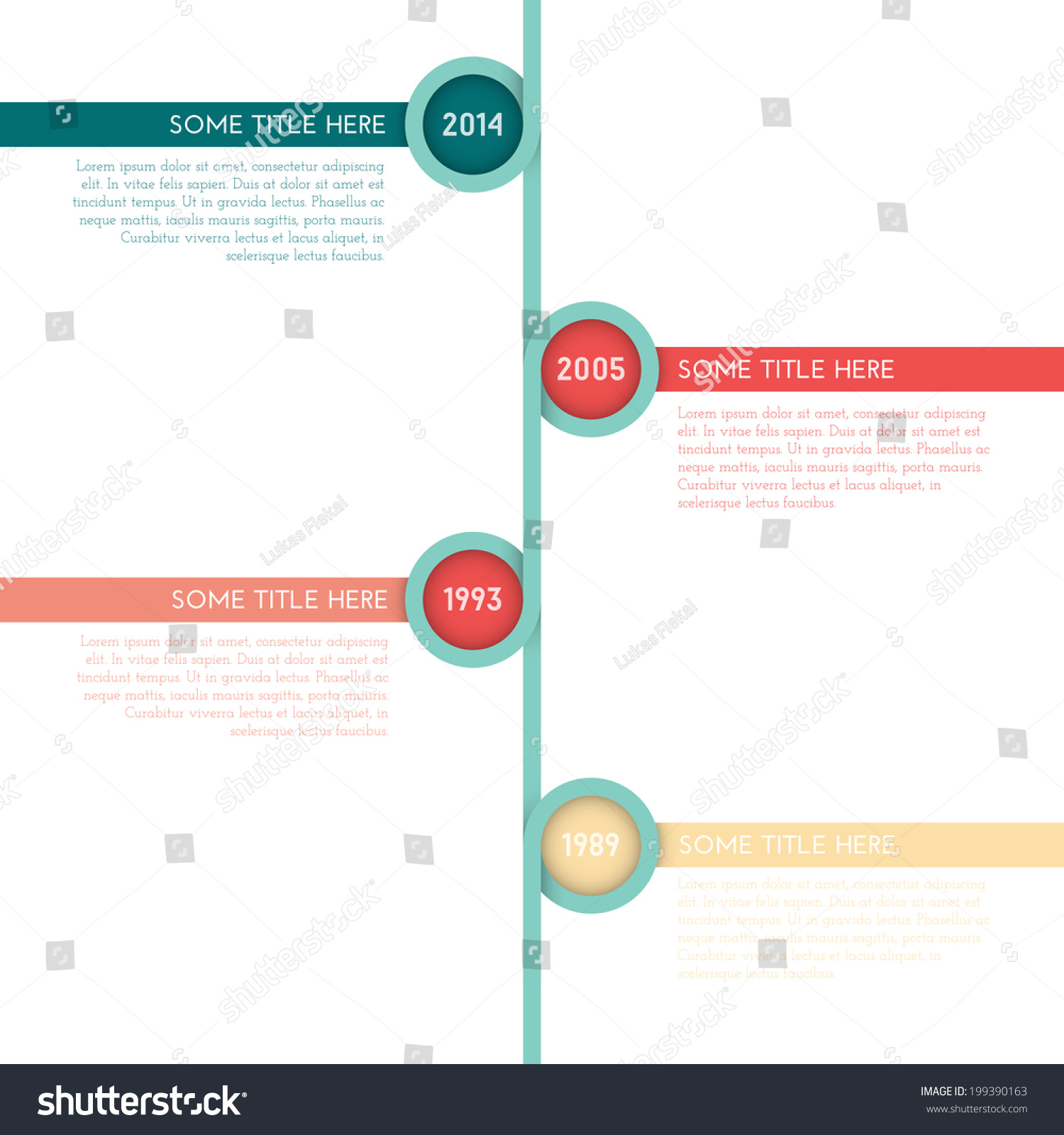 Infographic Timeline Progress Report Template Vector: เวกเตอร์สต็อก ...