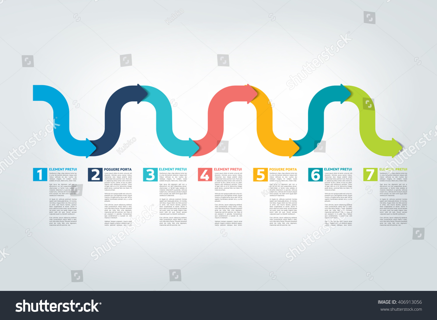 Infographic Timeline Report Template Chart Scheme 库存矢量图（免版税）406913056 ...