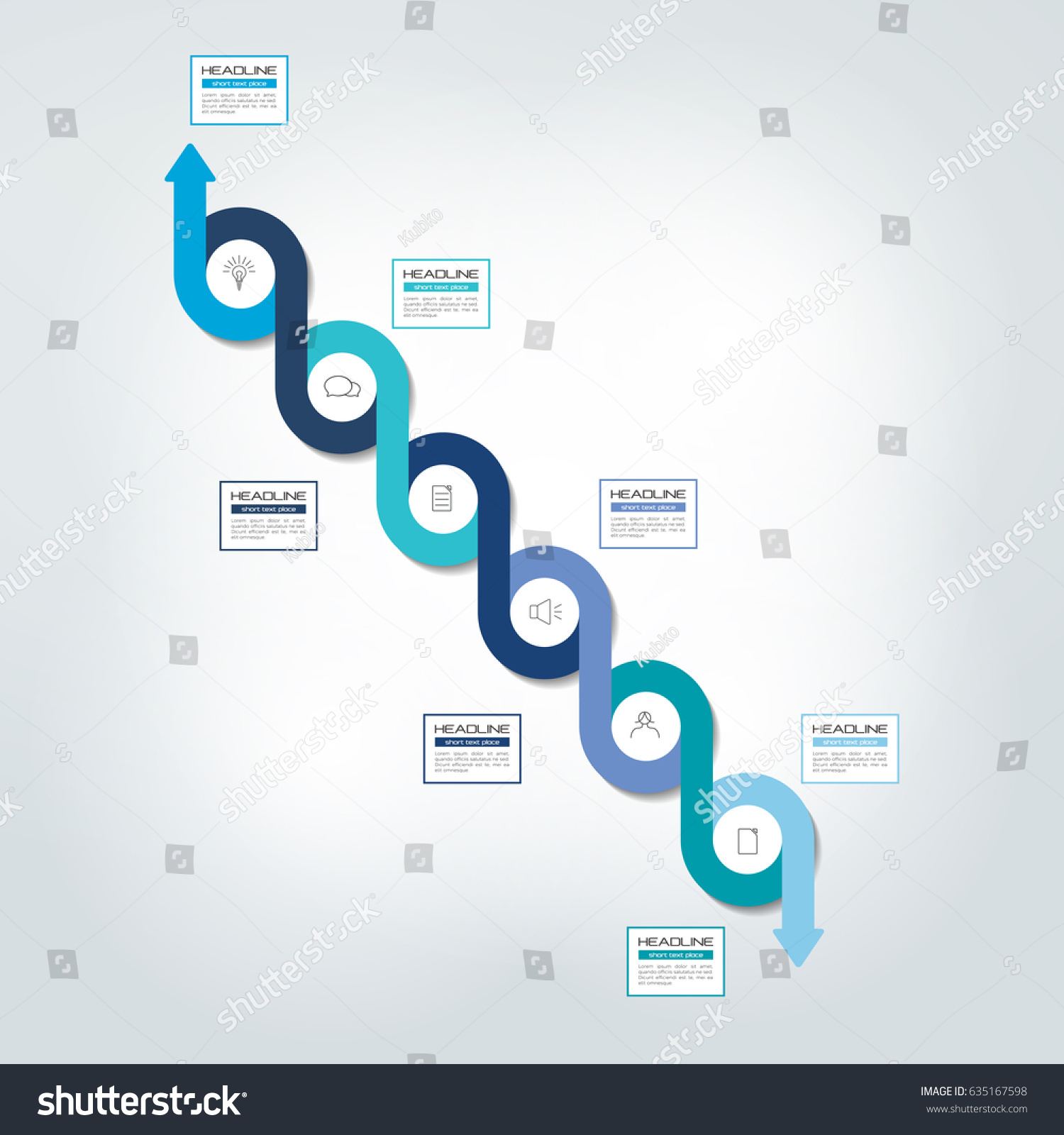 Infographic Timeline Report Template Chart Scheme 스톡 벡터(로열티 프리 ...
