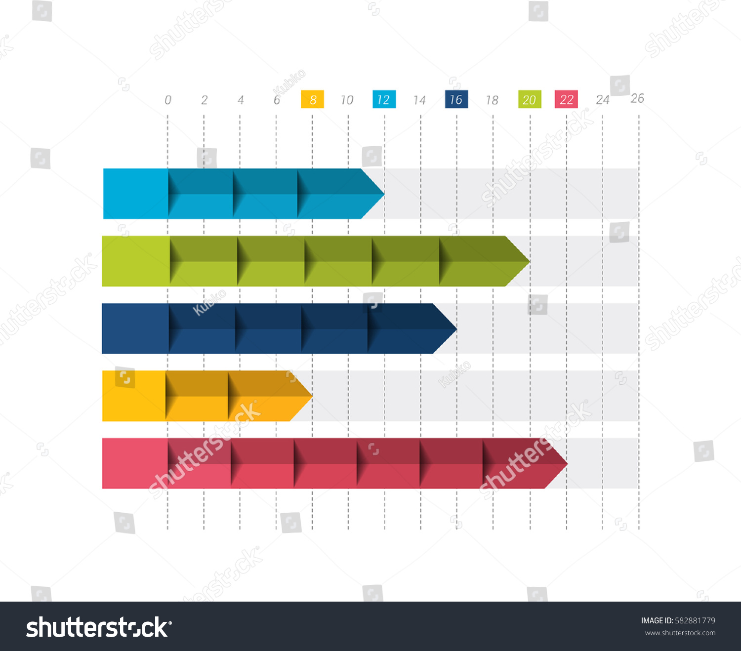Infographic Vector 3d Chart Graph Digital: เวกเตอร์สต็อก (ปลอดค่า ...