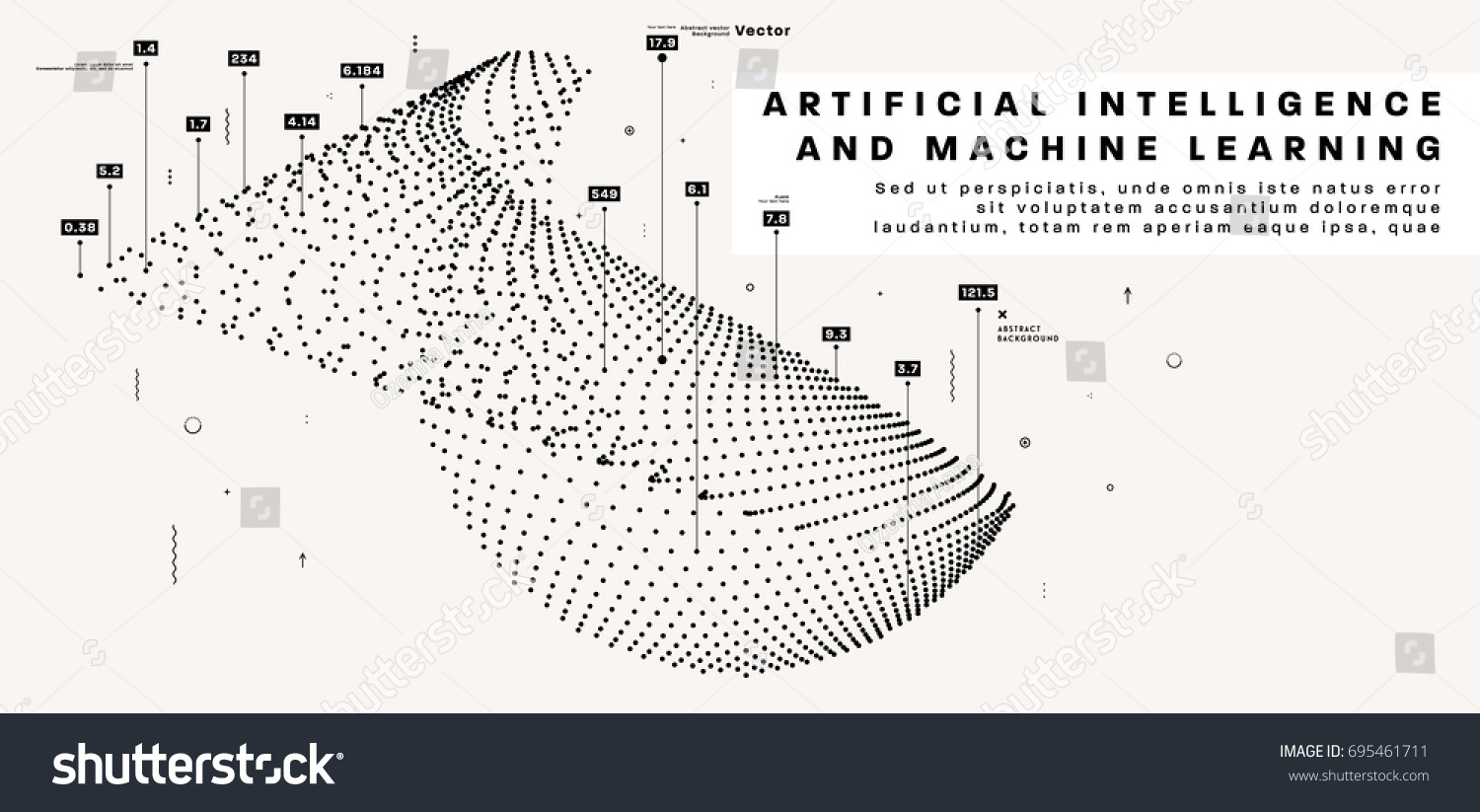 Infographic Vector Template Big Data Machine Stock Vector (Royalty Free ...