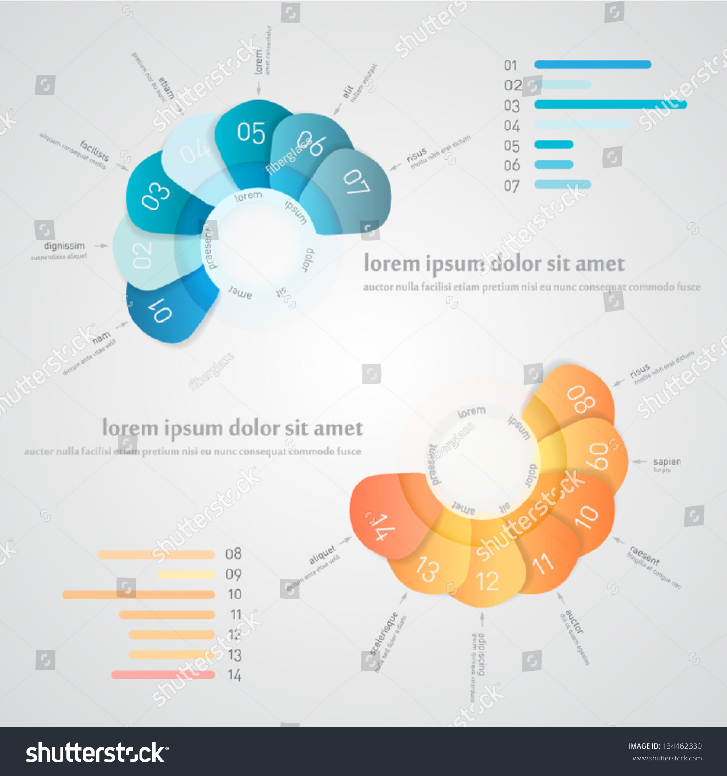Infographic Wheel Stock Vector (Royalty Free) 134462330 | Shutterstock
