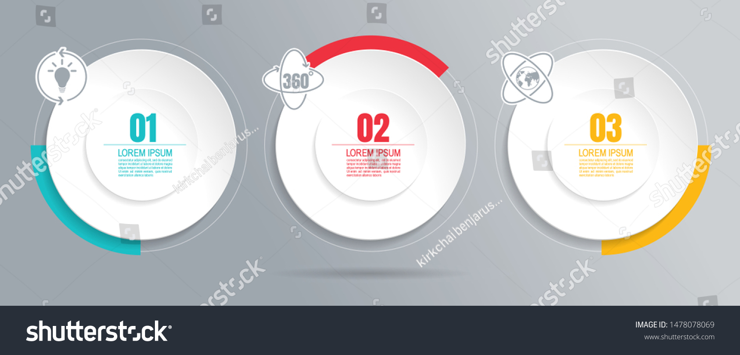 Infographics Business Process Chart Design Template Stock Vector ...