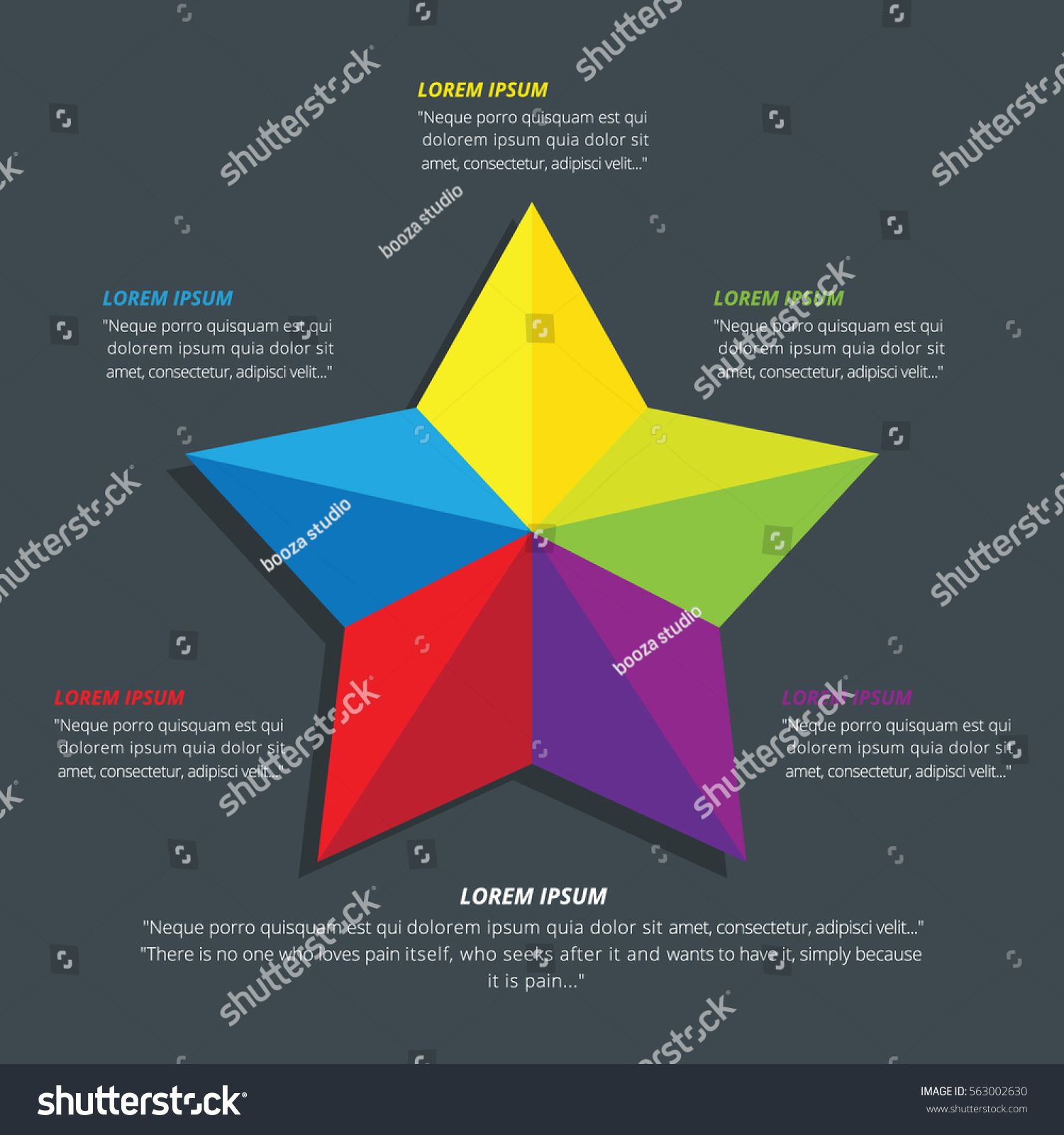 Infographics Concept Star Stock Vector (Royalty Free) 563002630
