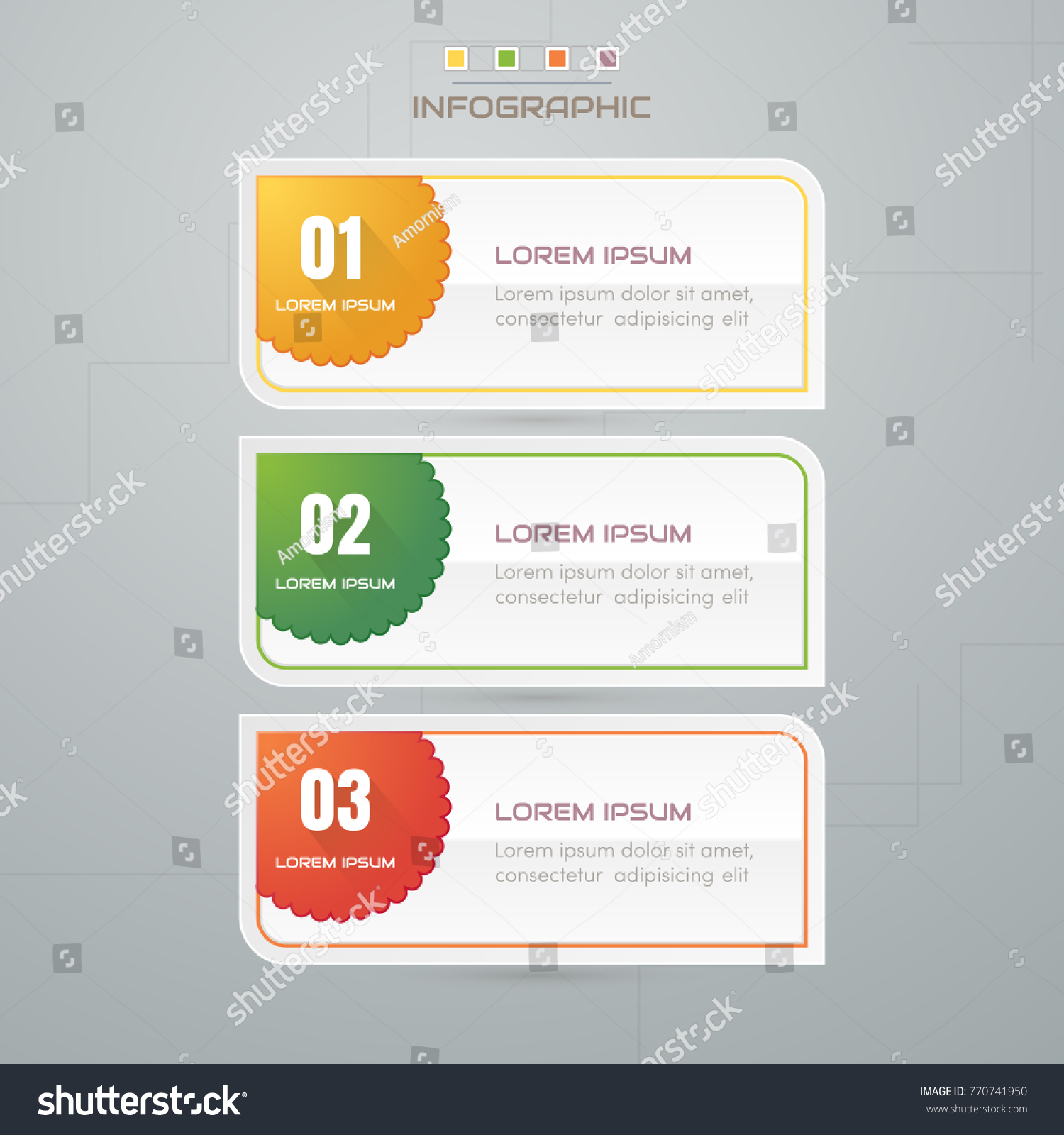 Infographics Design Template Process Diagram Vector Stock Vector ...