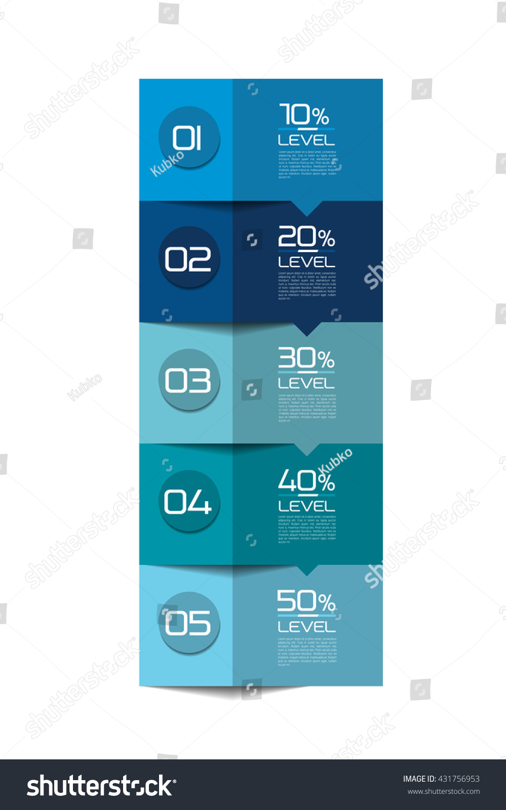 Stock vektor „Infographics Element Square Tab Flowchart Box“ (bez ...