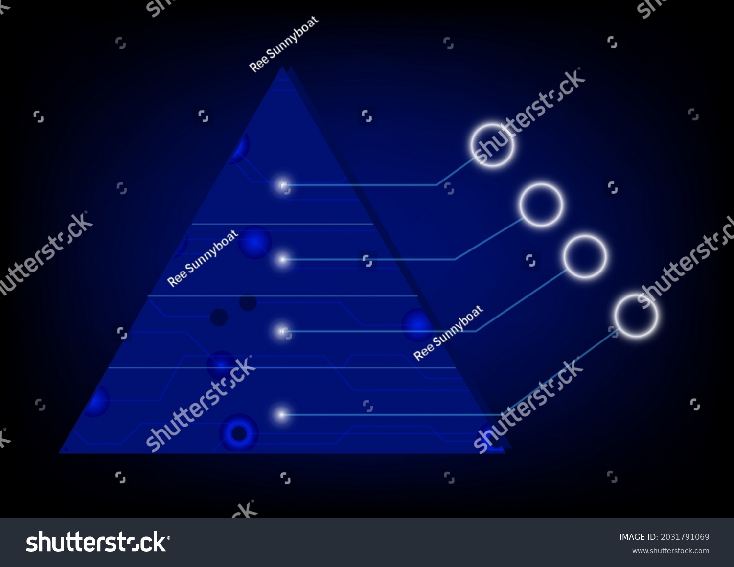 Presentación de gráfico triangular de alta: vector de stock (libre de ...