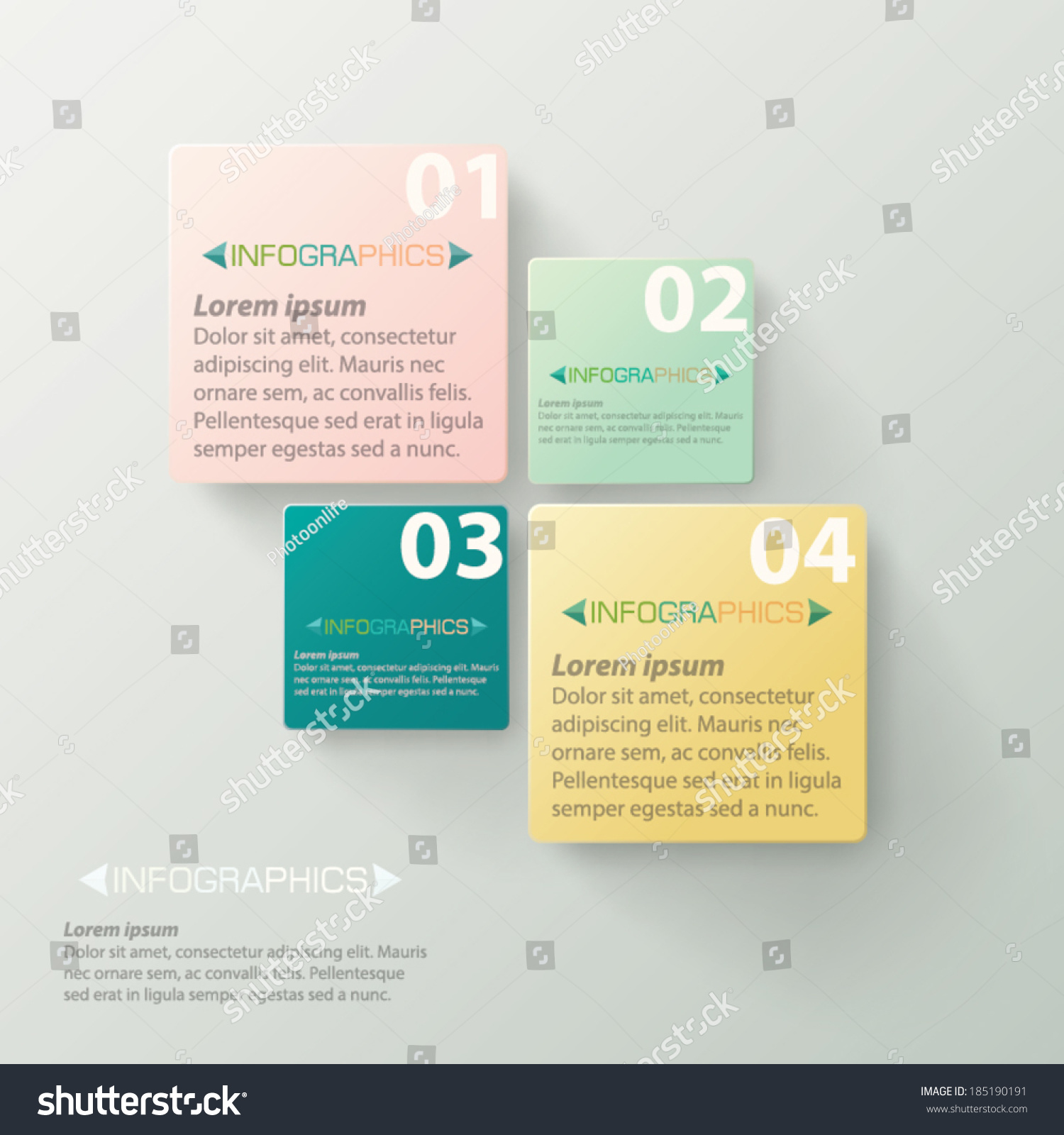 Infographics Label Template Design 스톡 벡터(로열티 프리) 185190191 | Shutterstock