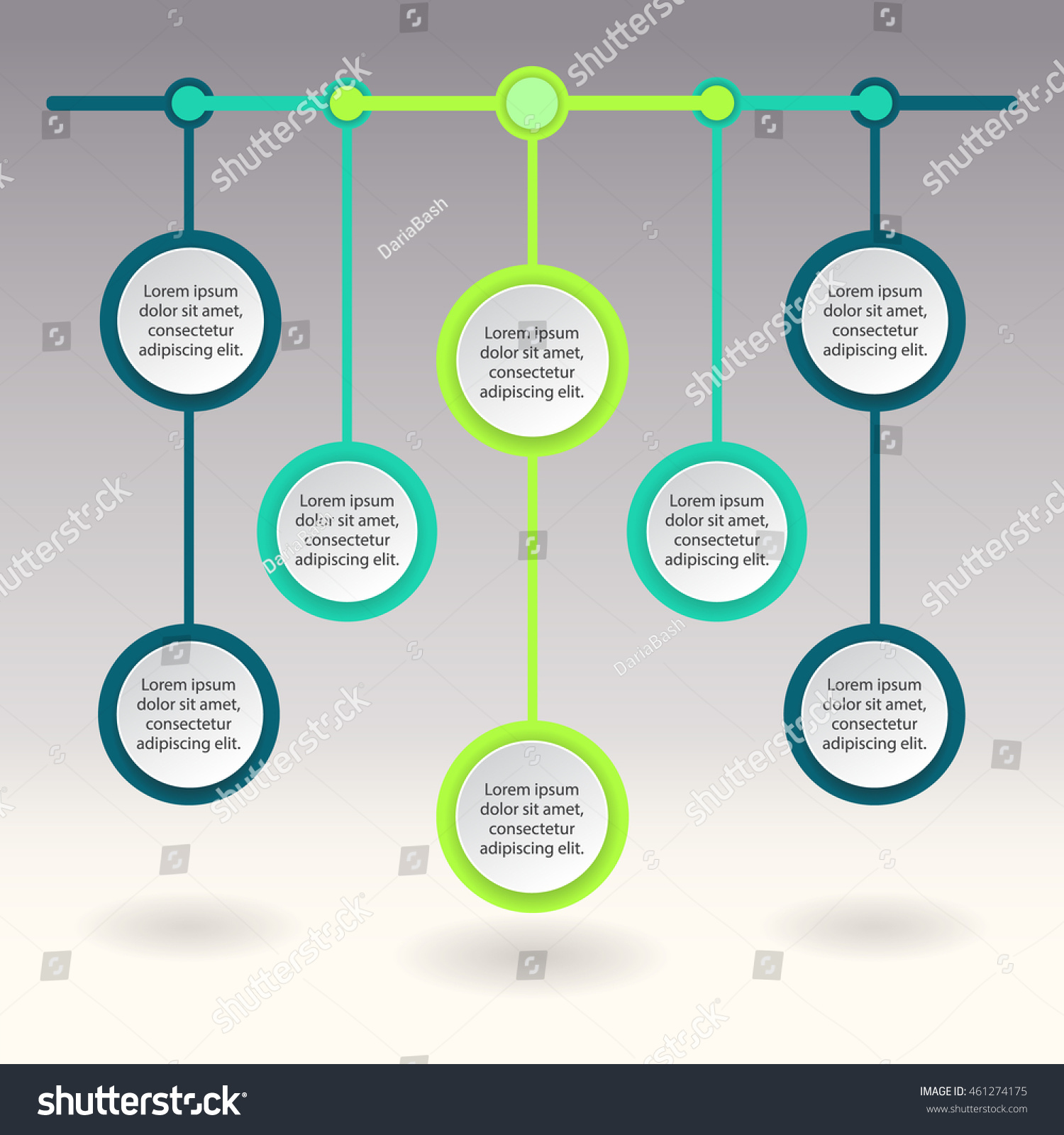 Infographics Material Round Stock Vector (Royalty Free) 461274175 ...