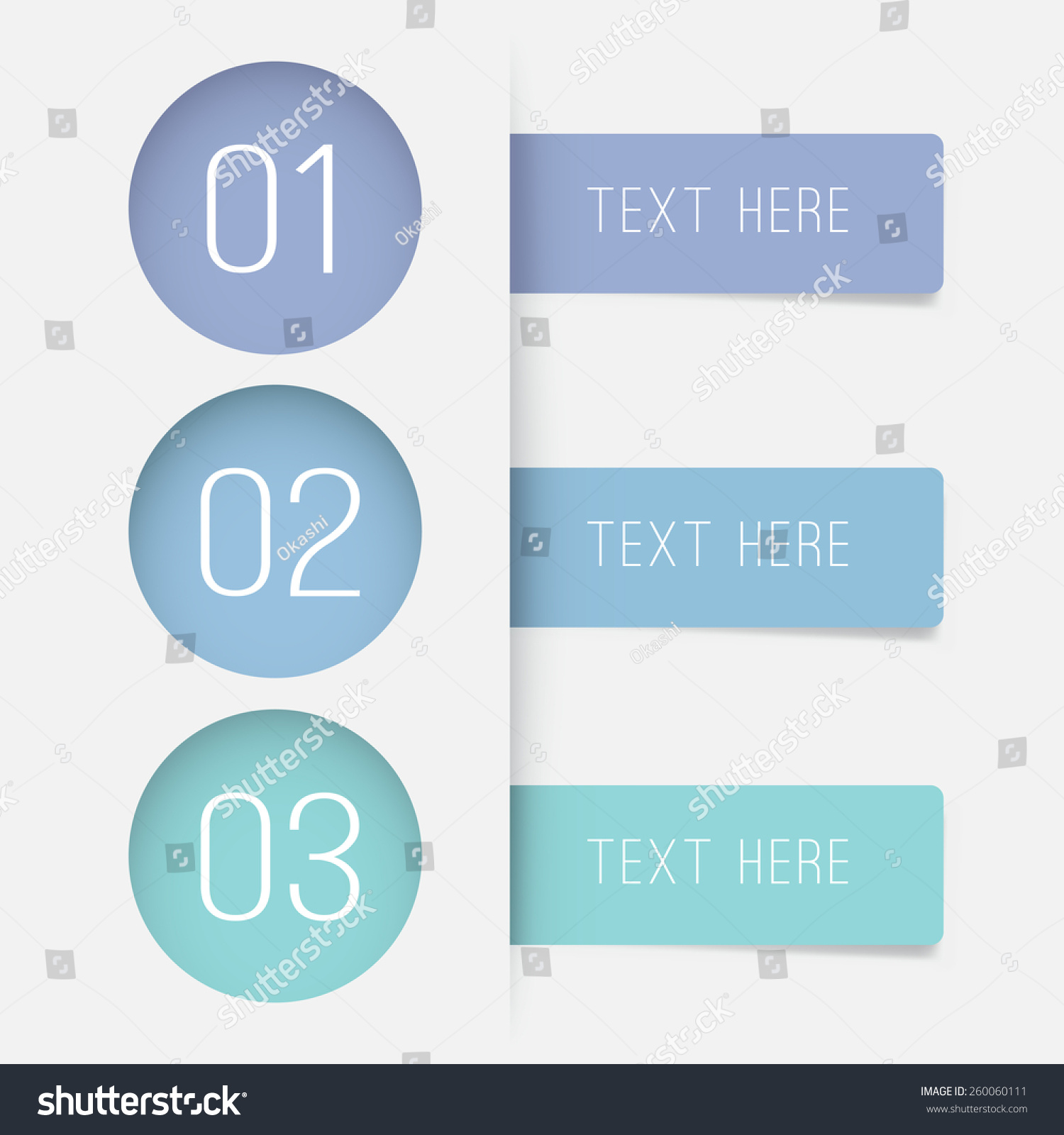 Infographics Number Template Vector Illustration Stock Vector (Royalty ...