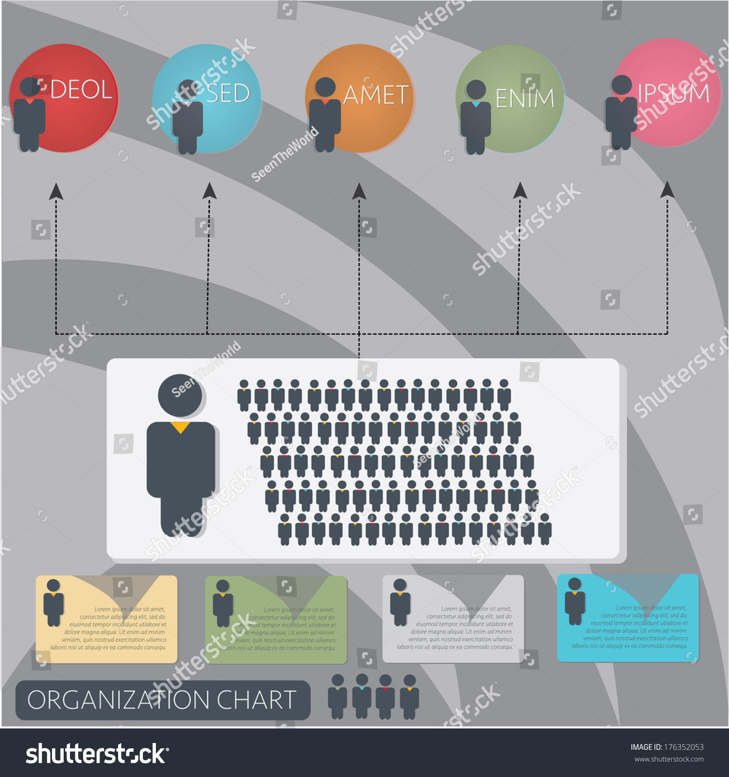 Infographics Organization Flow Chart Stock Vector (Royalty Free) 176352053