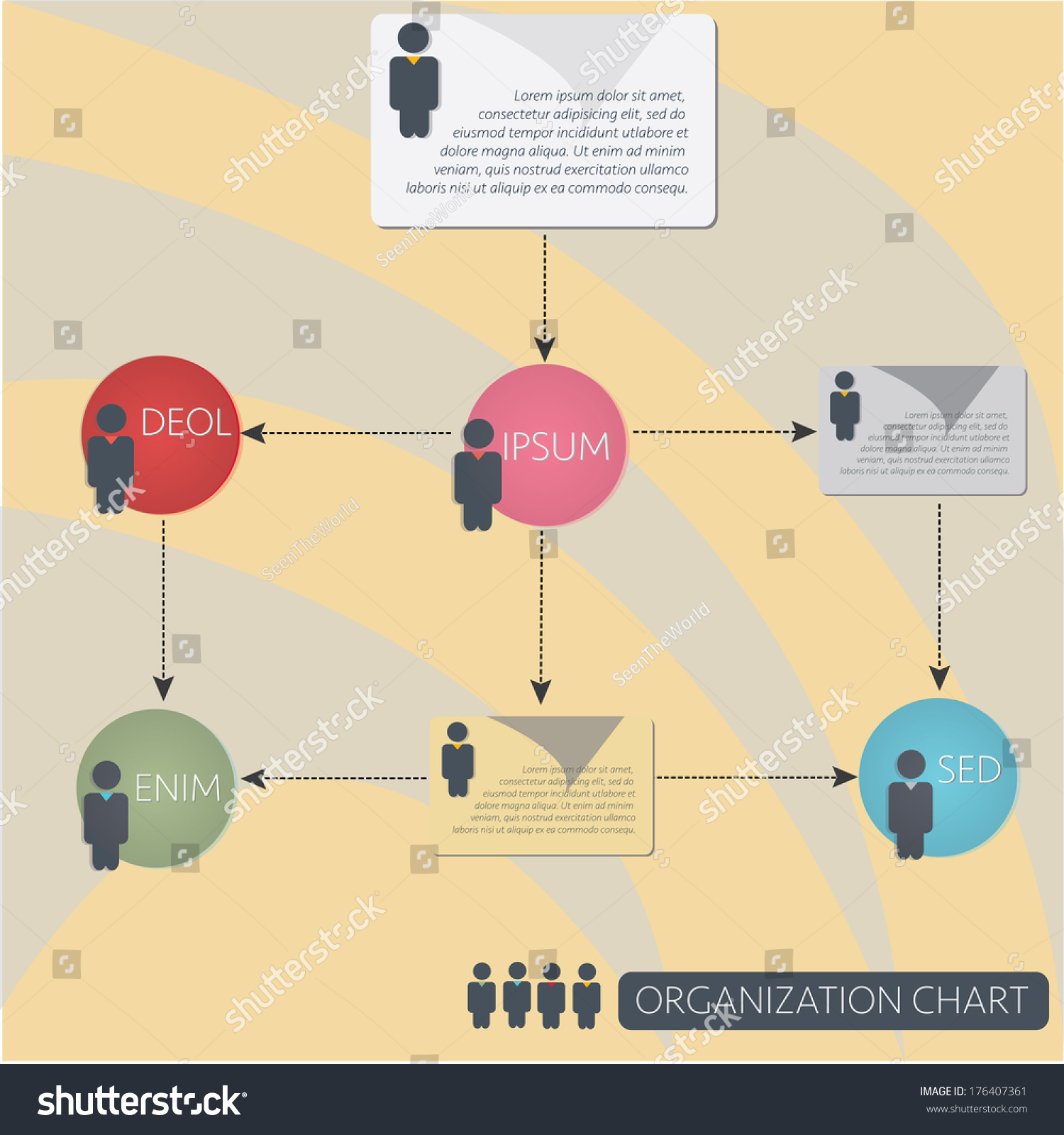 Infographics Organization Flow Chart Stock Vector (Royalty Free) 176407361