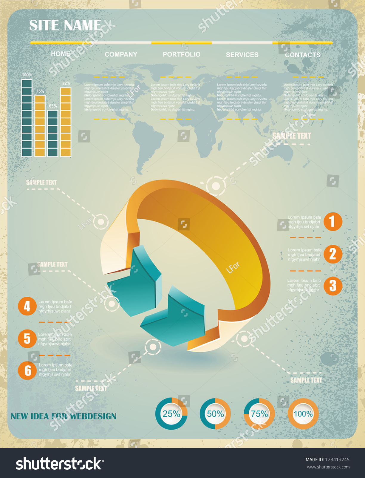 Infographics Set Information Graphics Vector Stock Vector (Royalty Free ...