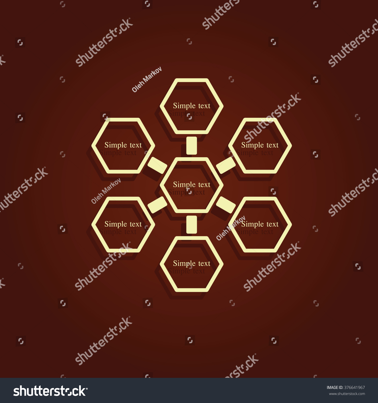 Infographics Step By Step Radial Structure Stock Vector (Royalty Free ...