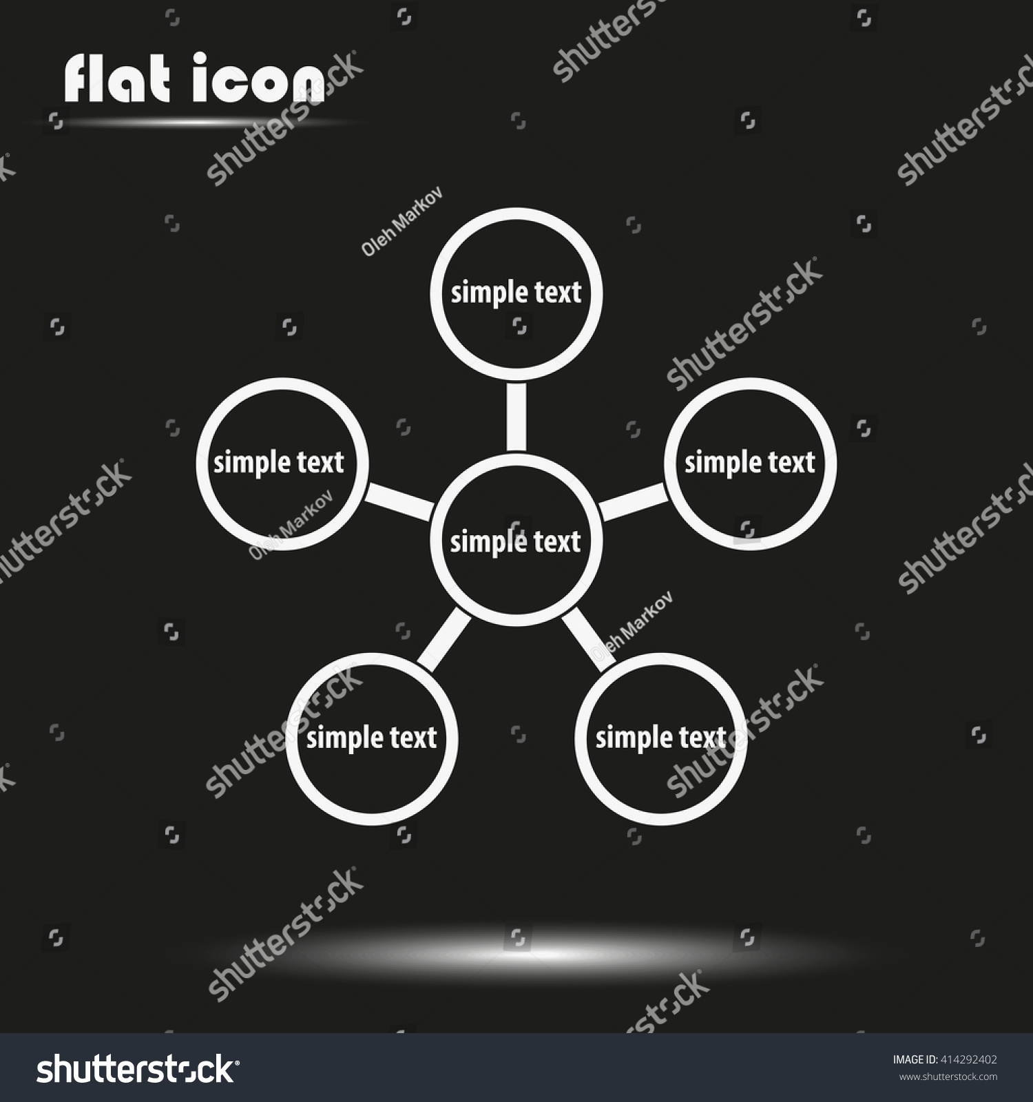Infographics Step By Step Radial Structure Stock Vector (Royalty Free ...