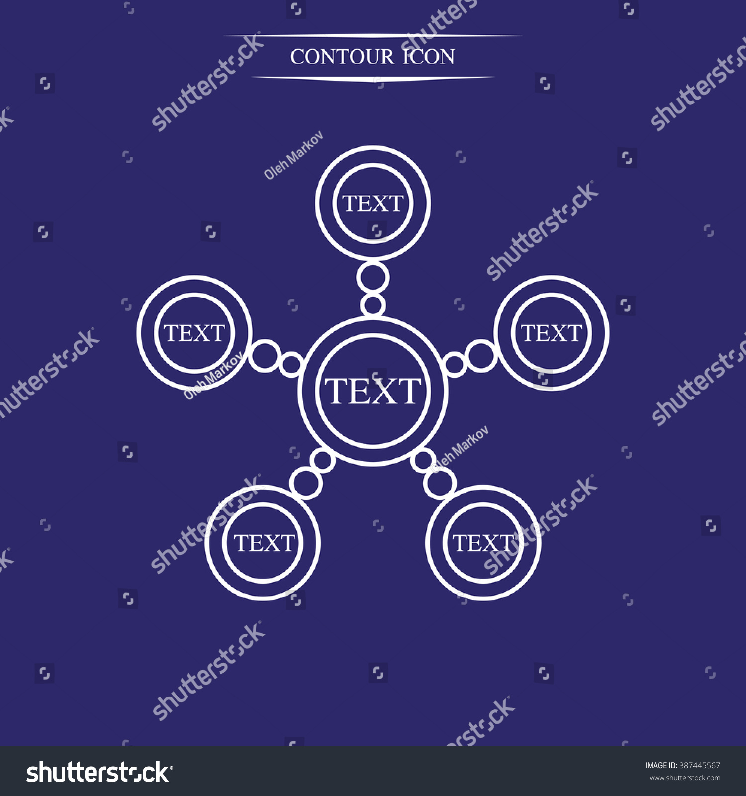 Infographics Step By Step Radial Structure Stock Vector (Royalty Free ...