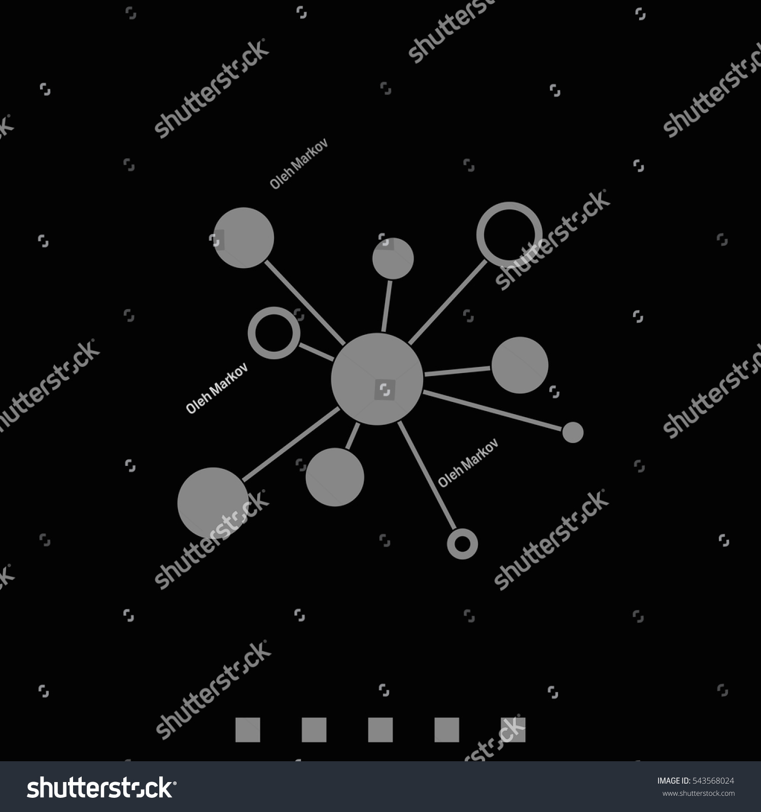 Infographics Step By Step Radial Structure Stock Vector (Royalty Free ...