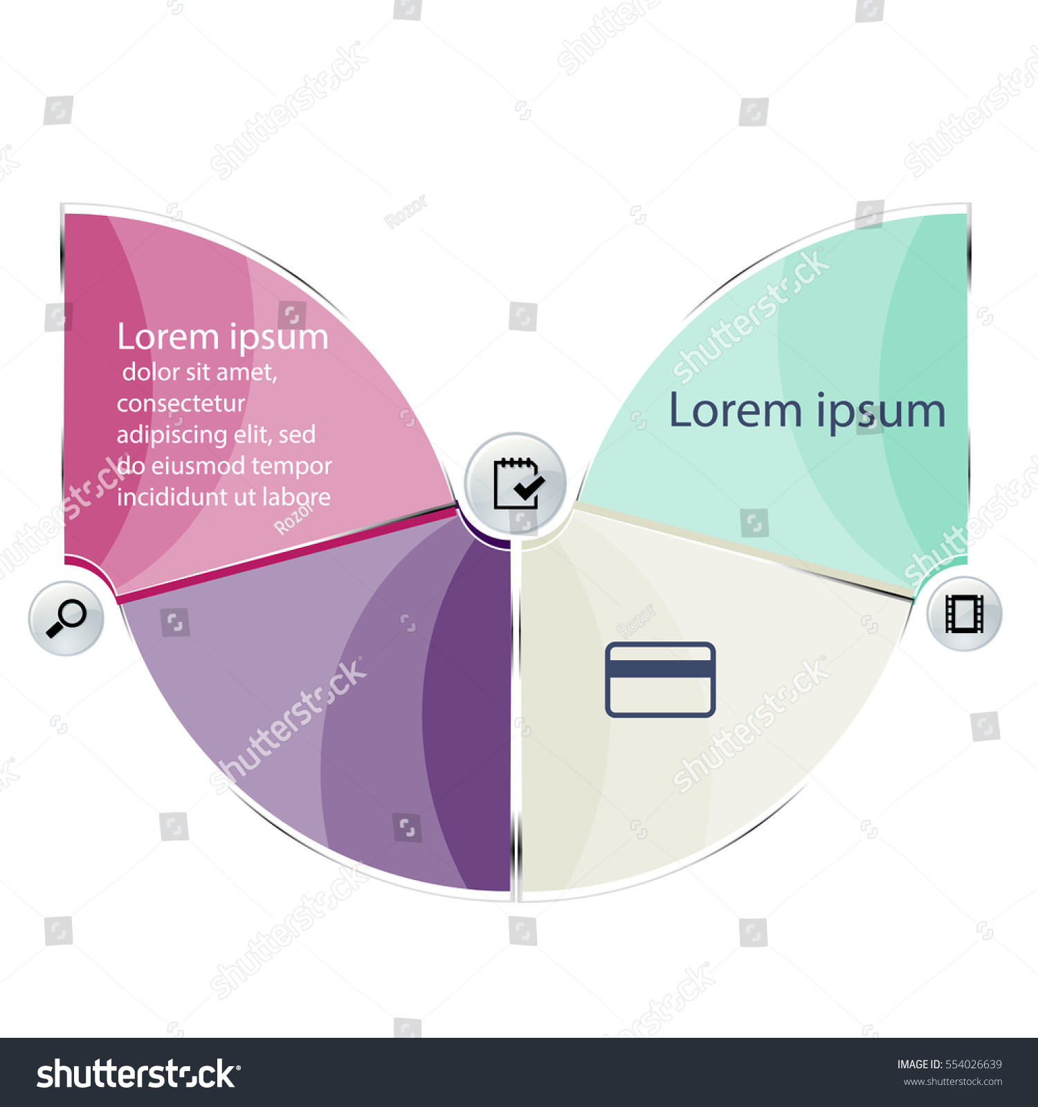 Infographics Template Data Visualization Diagram Presentation: Vector ...