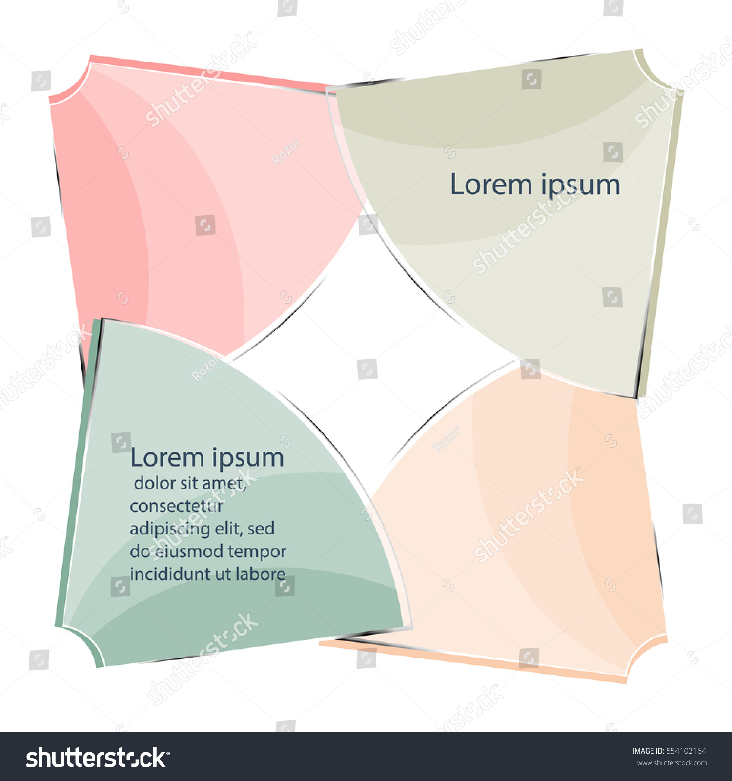 Vektor Stok Infographics Template Data Visualization Diagram ...
