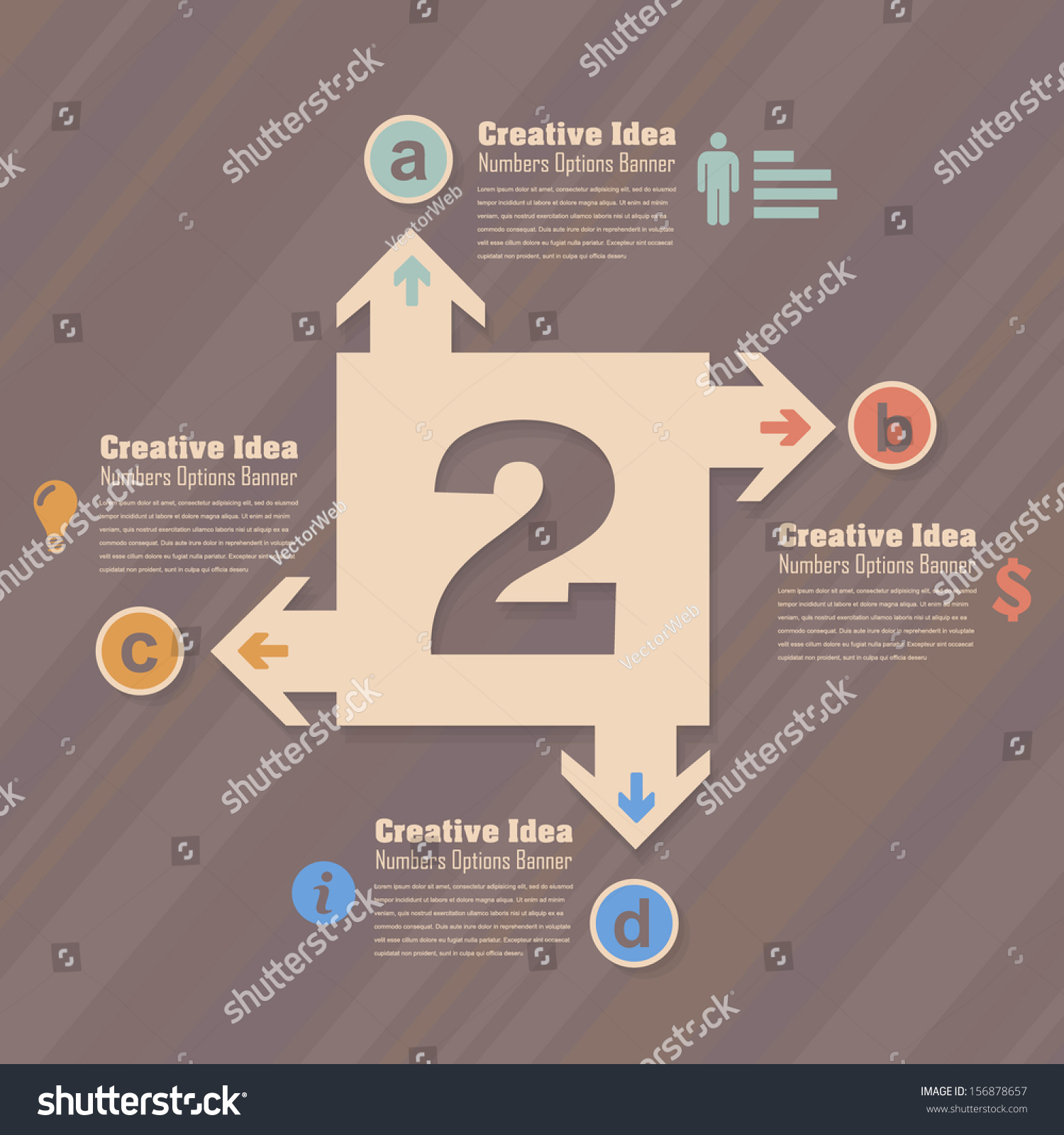 Infographics Template Numbers Style Stock Vector (Royalty Free ...