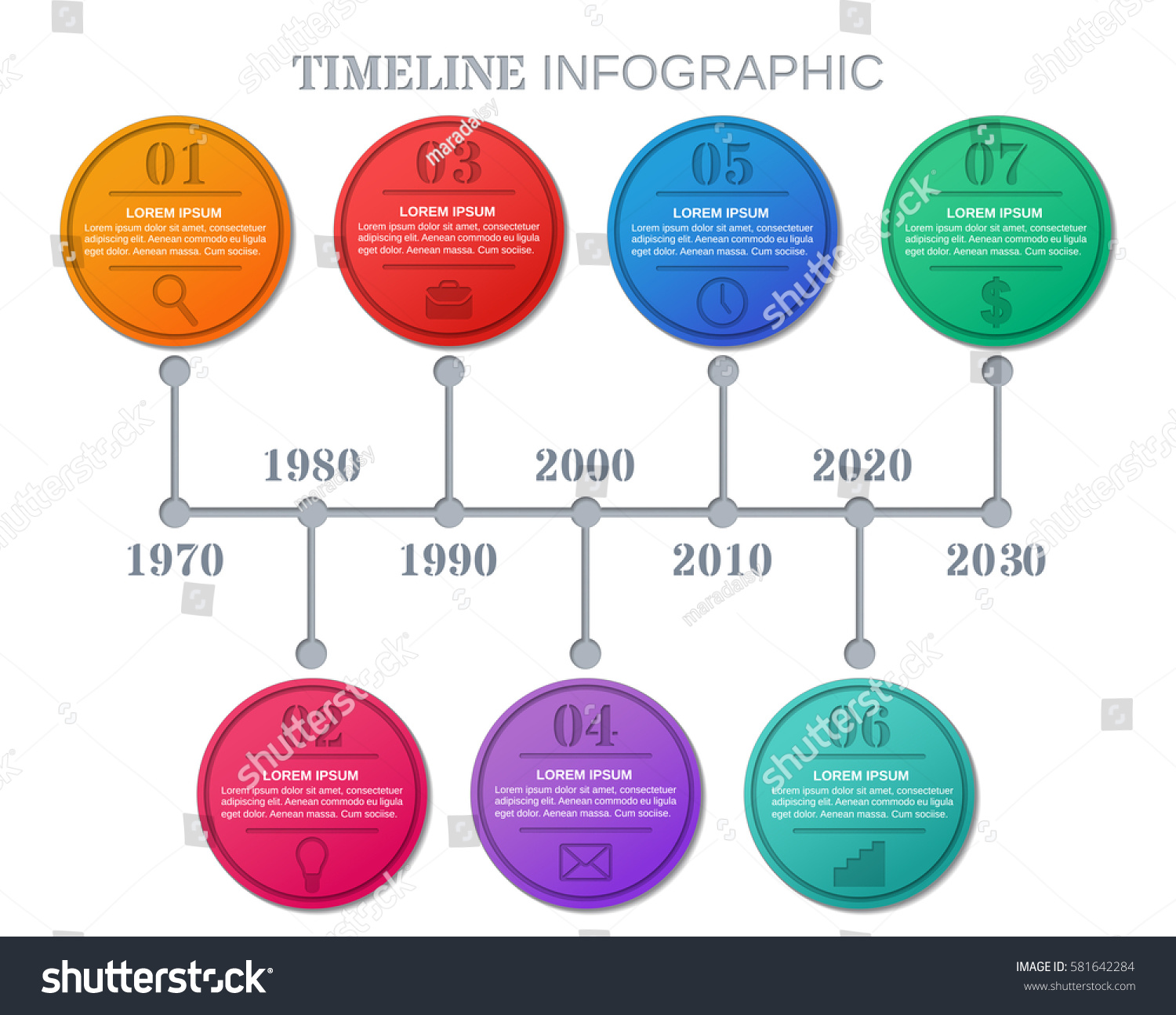 Infographics Timeline Infographic Frames Graphic Templates Stock Vector ...