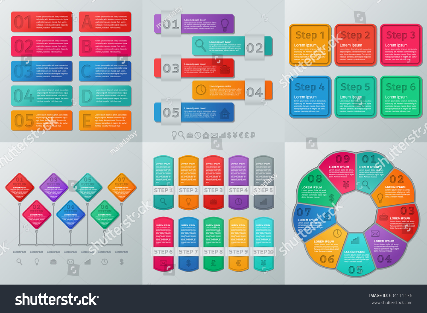 Infographics Timeline Vector Graphics Elements Infographic: เวกเตอร์ ...