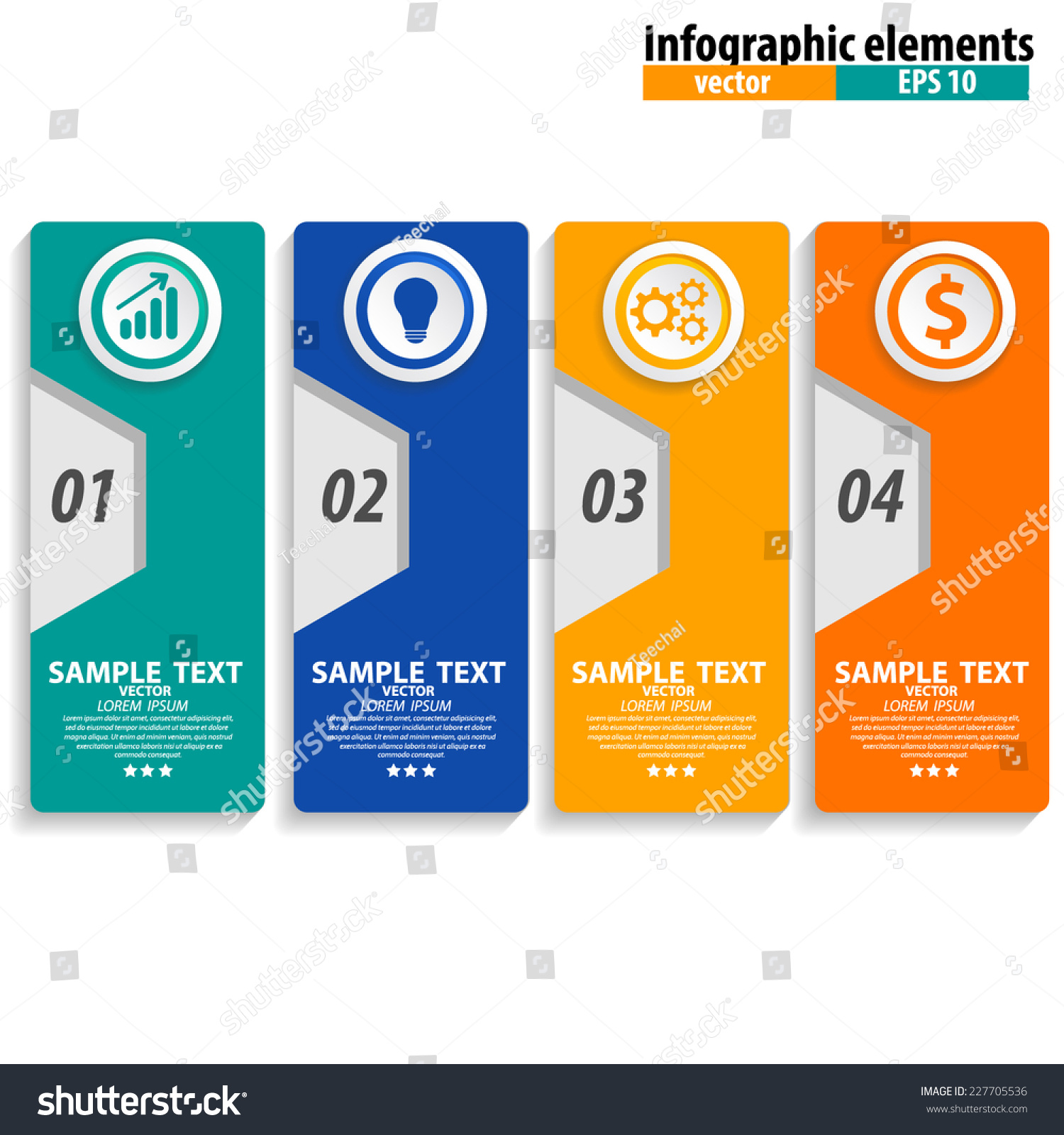 Infographics Vector Design Template Vector Illustration Stock Vector ...