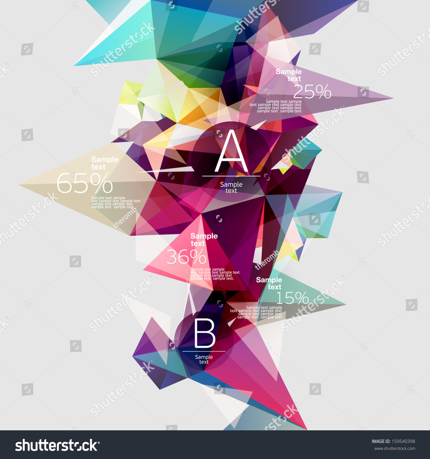 Infographics Abstract Background Stock Vector (Royalty Free) 159540398