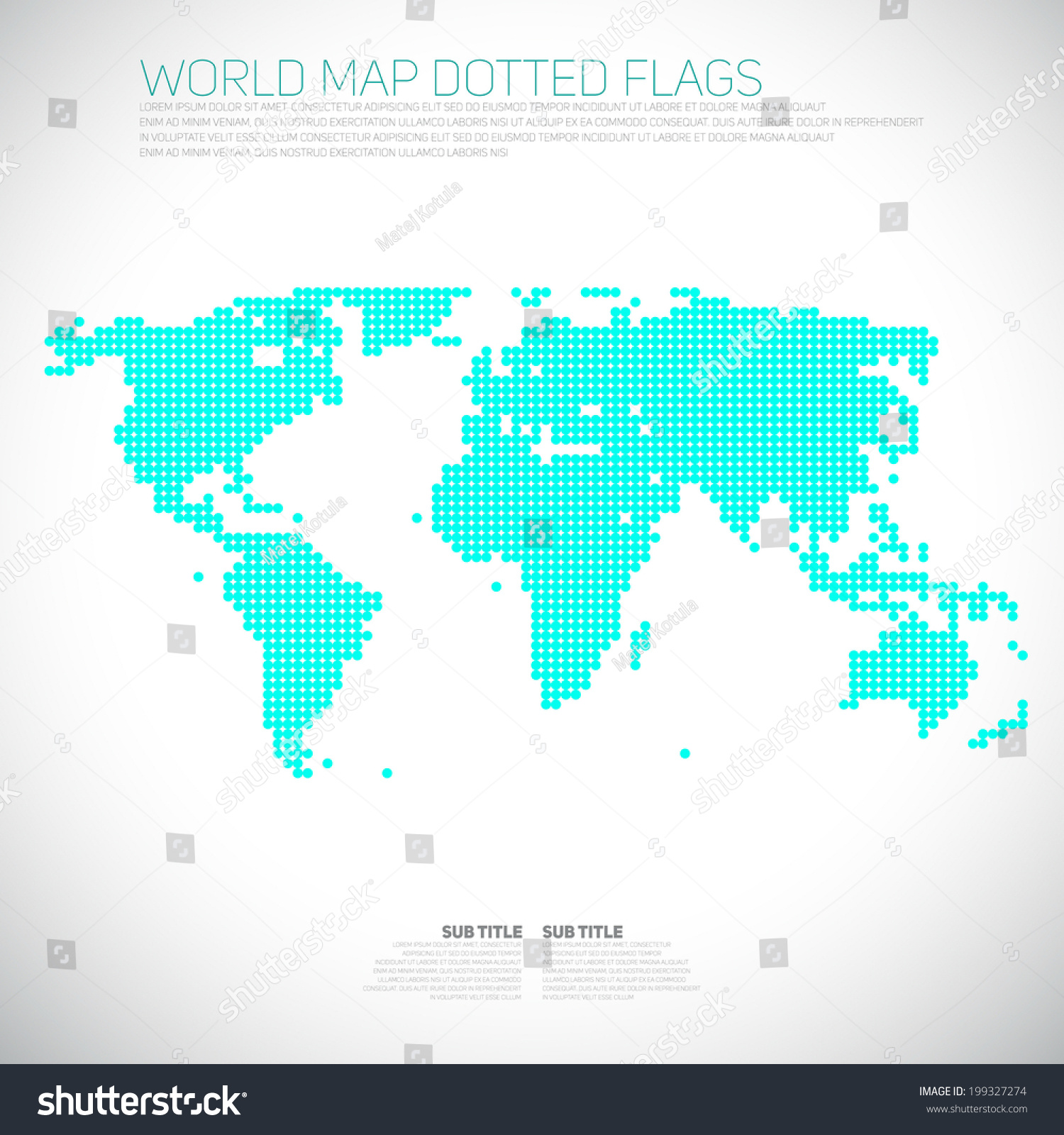 Infographics World Map Dots Communication Concept Stock Vector (Royalty ...