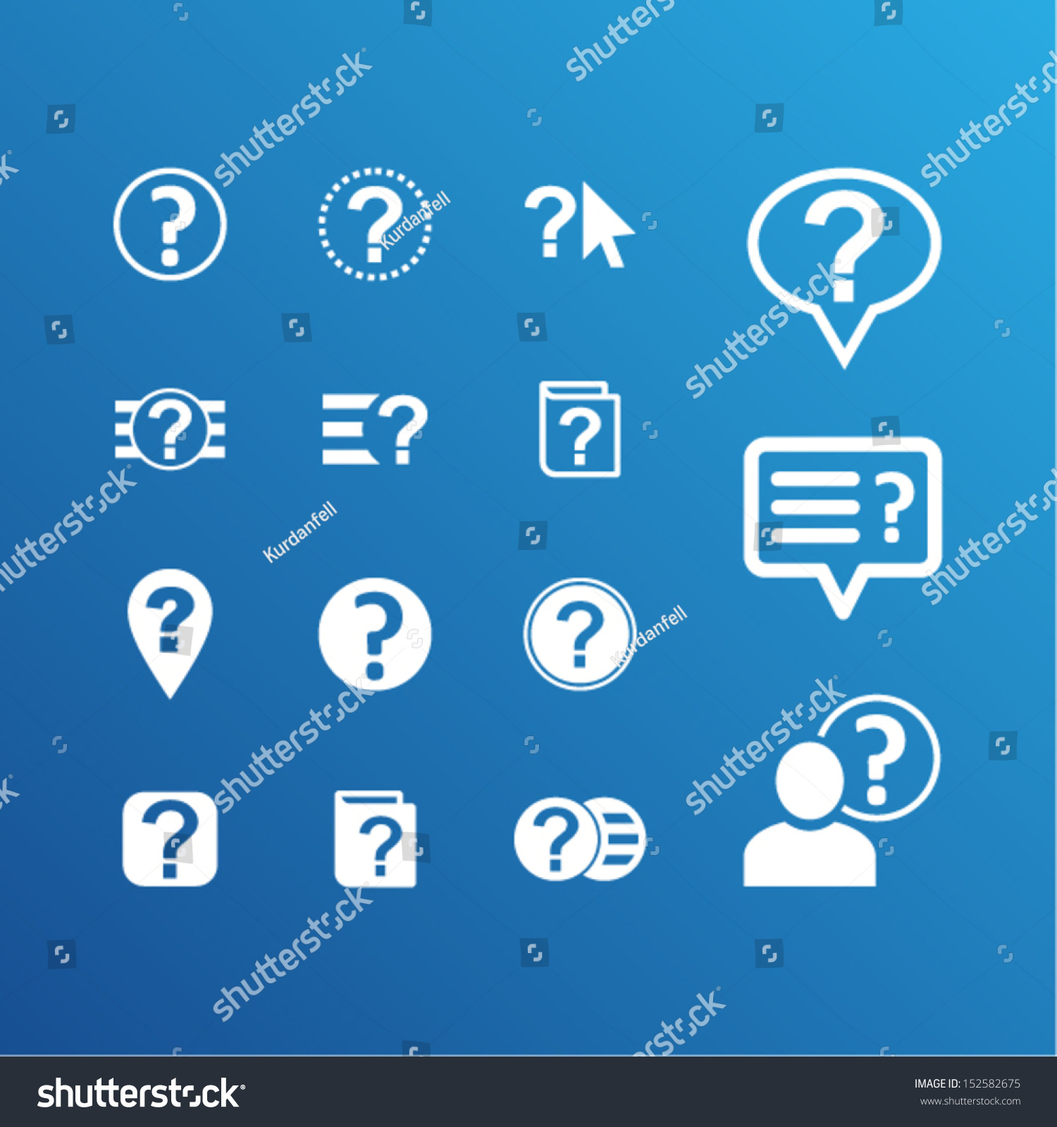 Information Help Icons Stock Vector (Royalty Free) 152582675 | Shutterstock