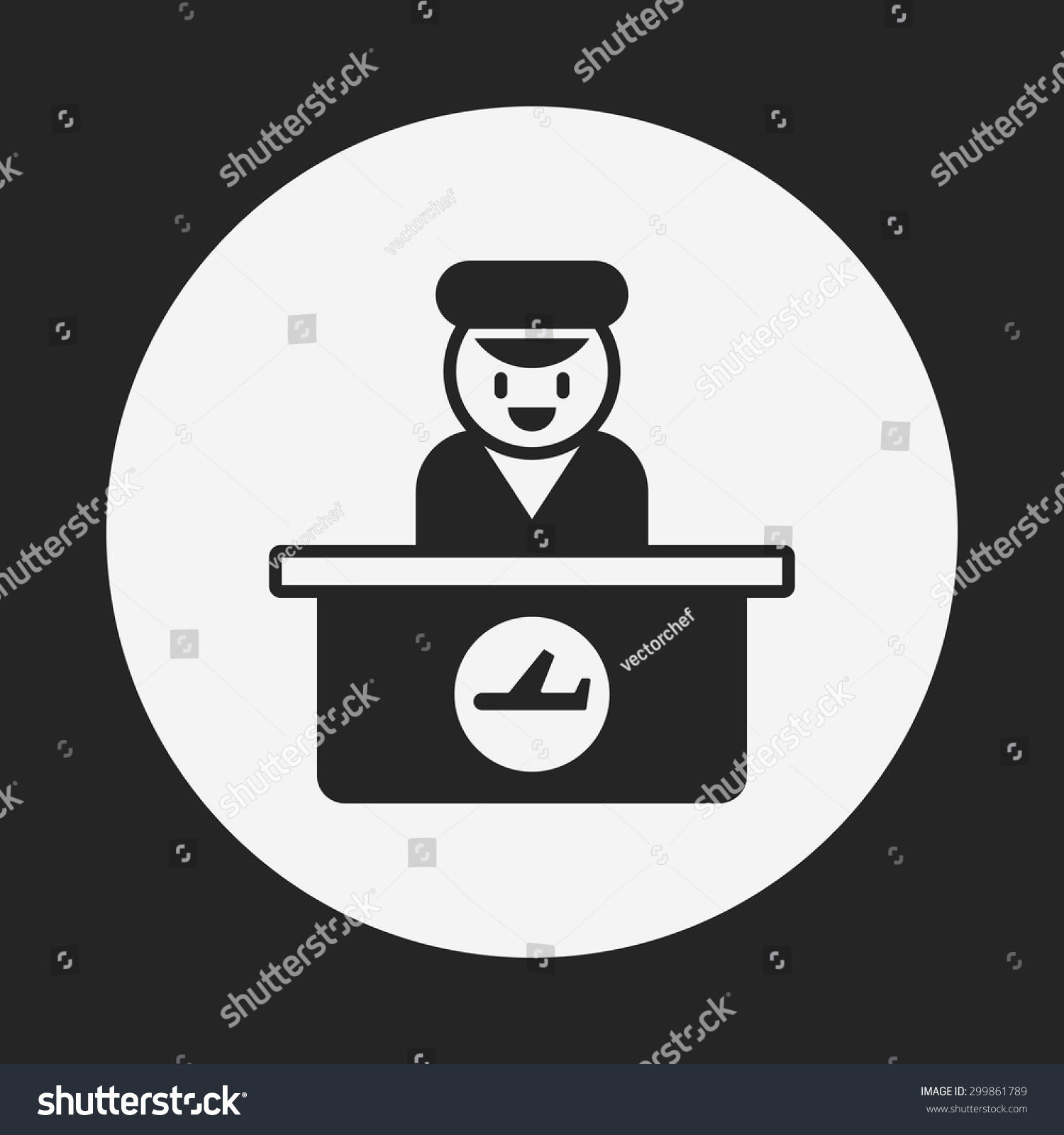 Information Desk Icon Stock Vector (Royalty Free) 299861789 | Shutterstock